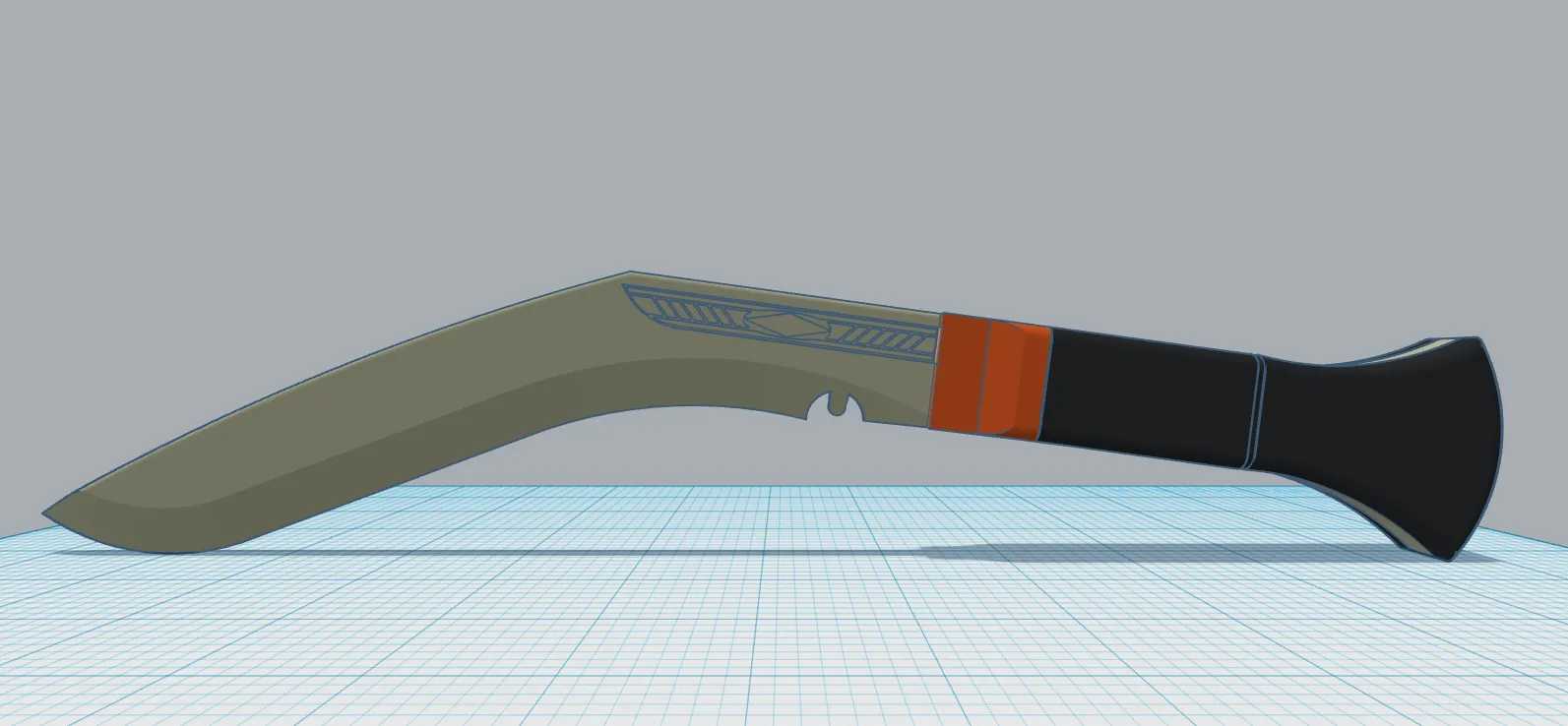 12 Inch Sirupati Khukuri | 3D models download | Creality Cloud