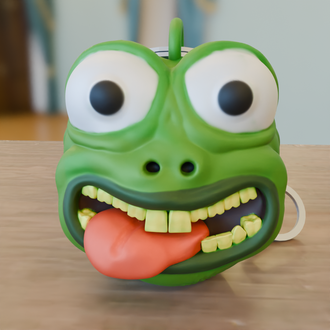 PEPE HEAD KEYCHAIN | 3D models download | Creality Cloud