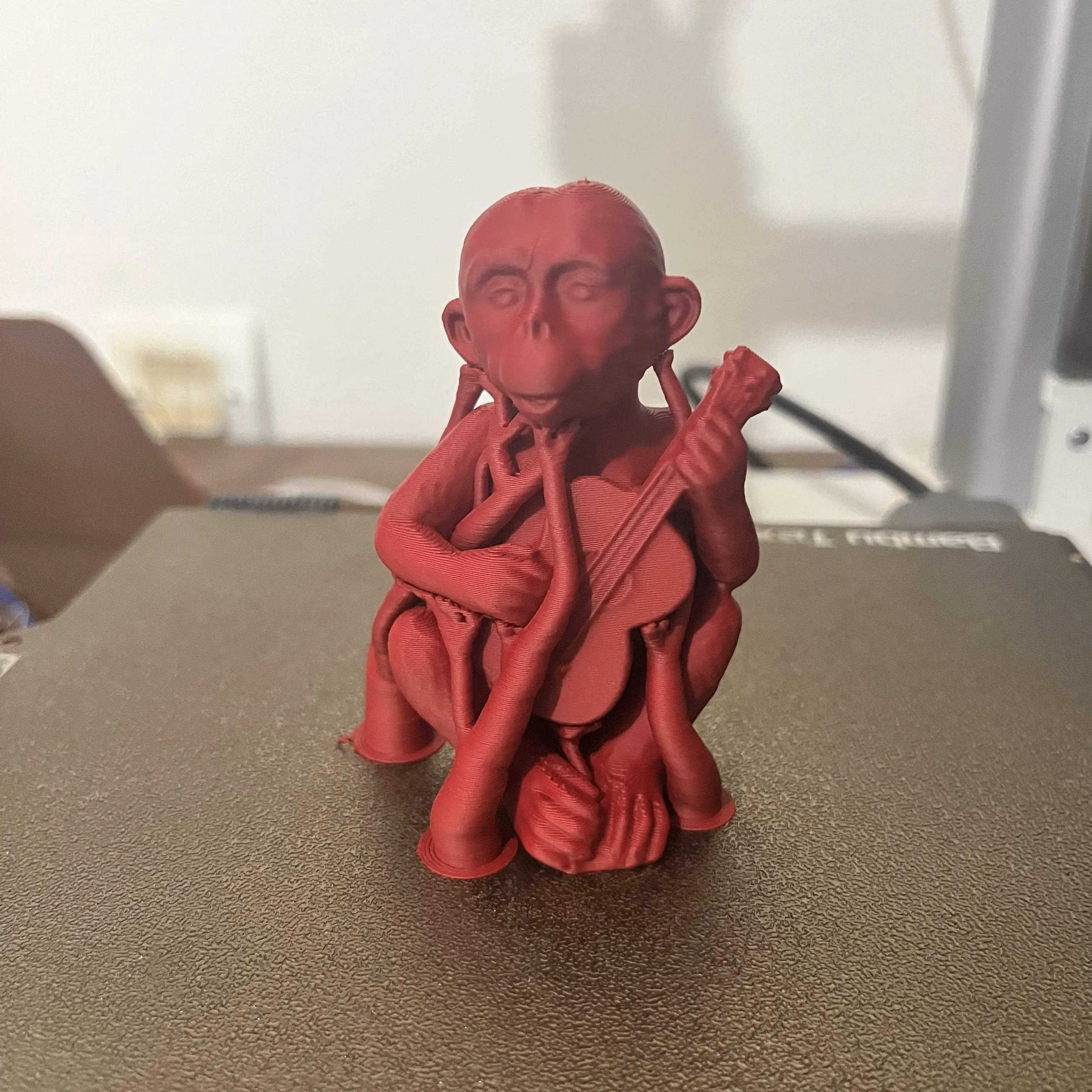 Sculptures & Artworks STL Download - Guitar monkeyby Motek3D