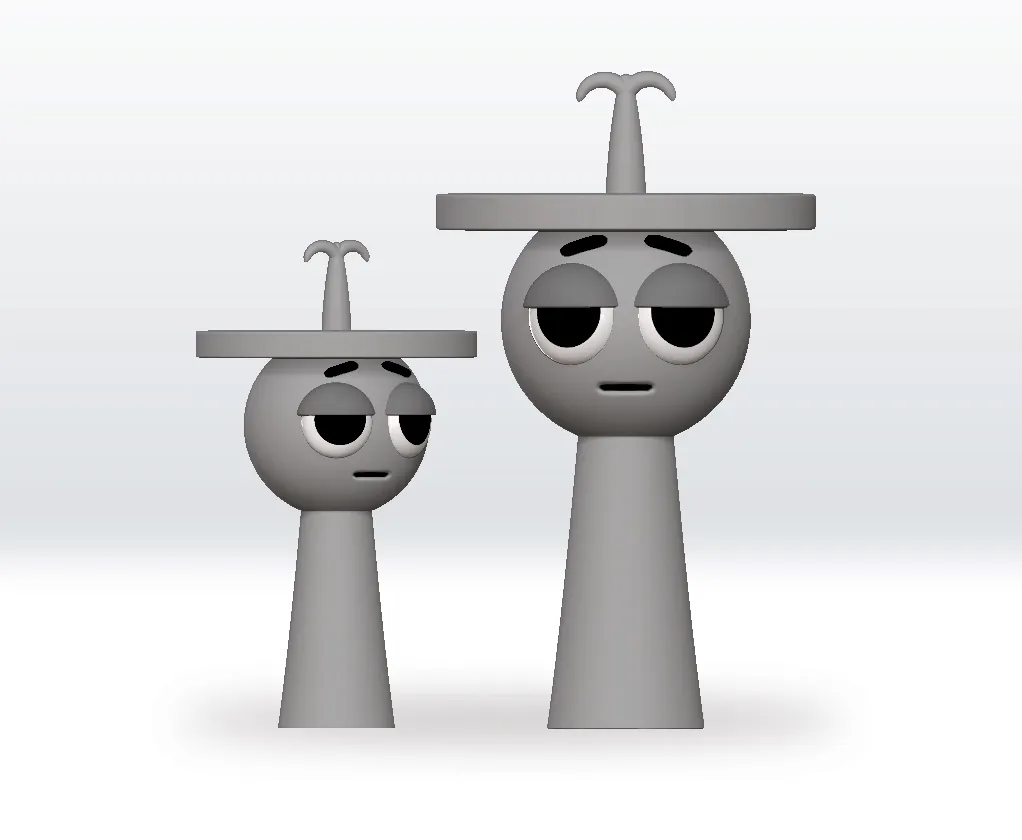 Characters & Creatures STL Download - Sprunki Silver Clukr STL, 3mf ...