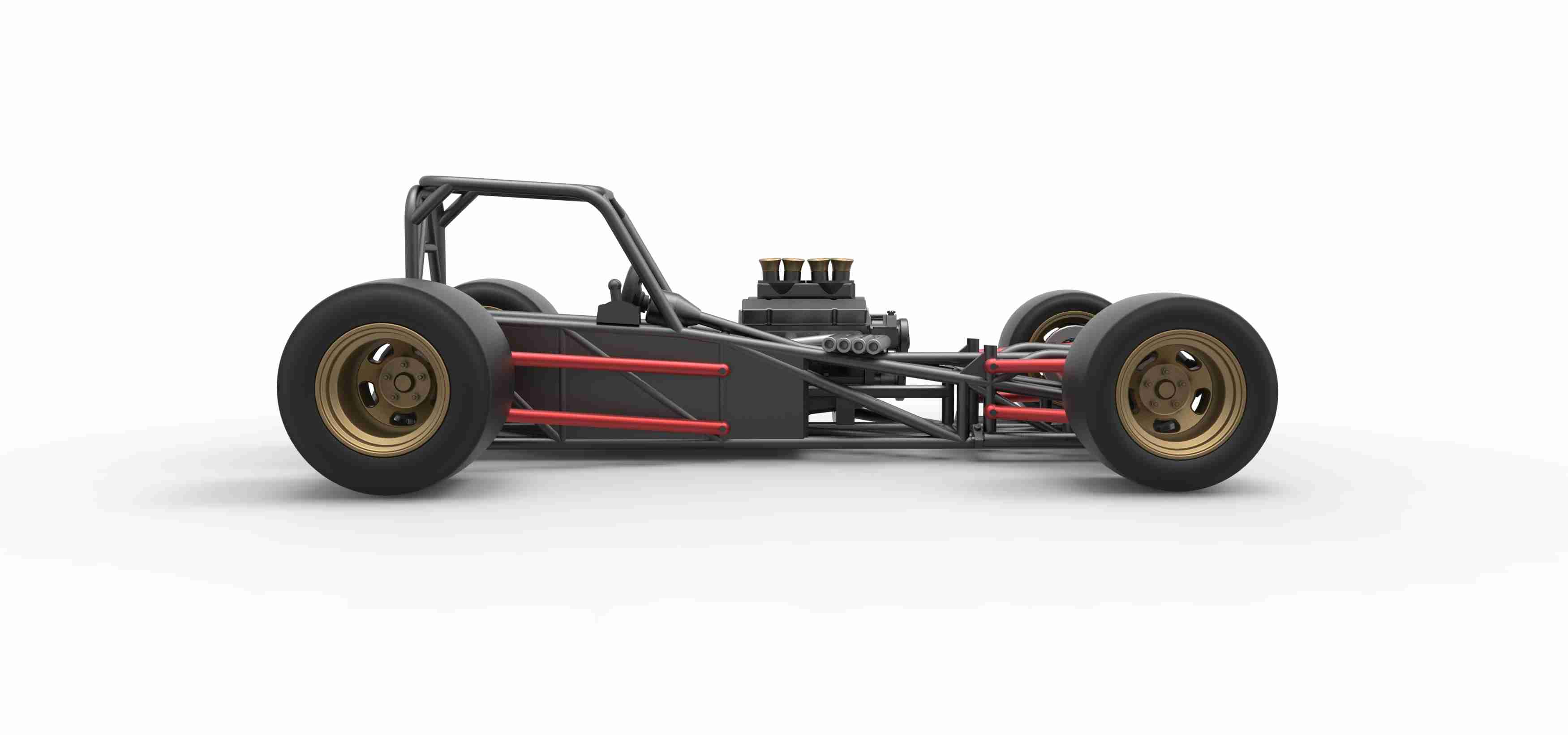 Diecast Supermodified front engine race car Base Scale 1:25 | 3D models ...