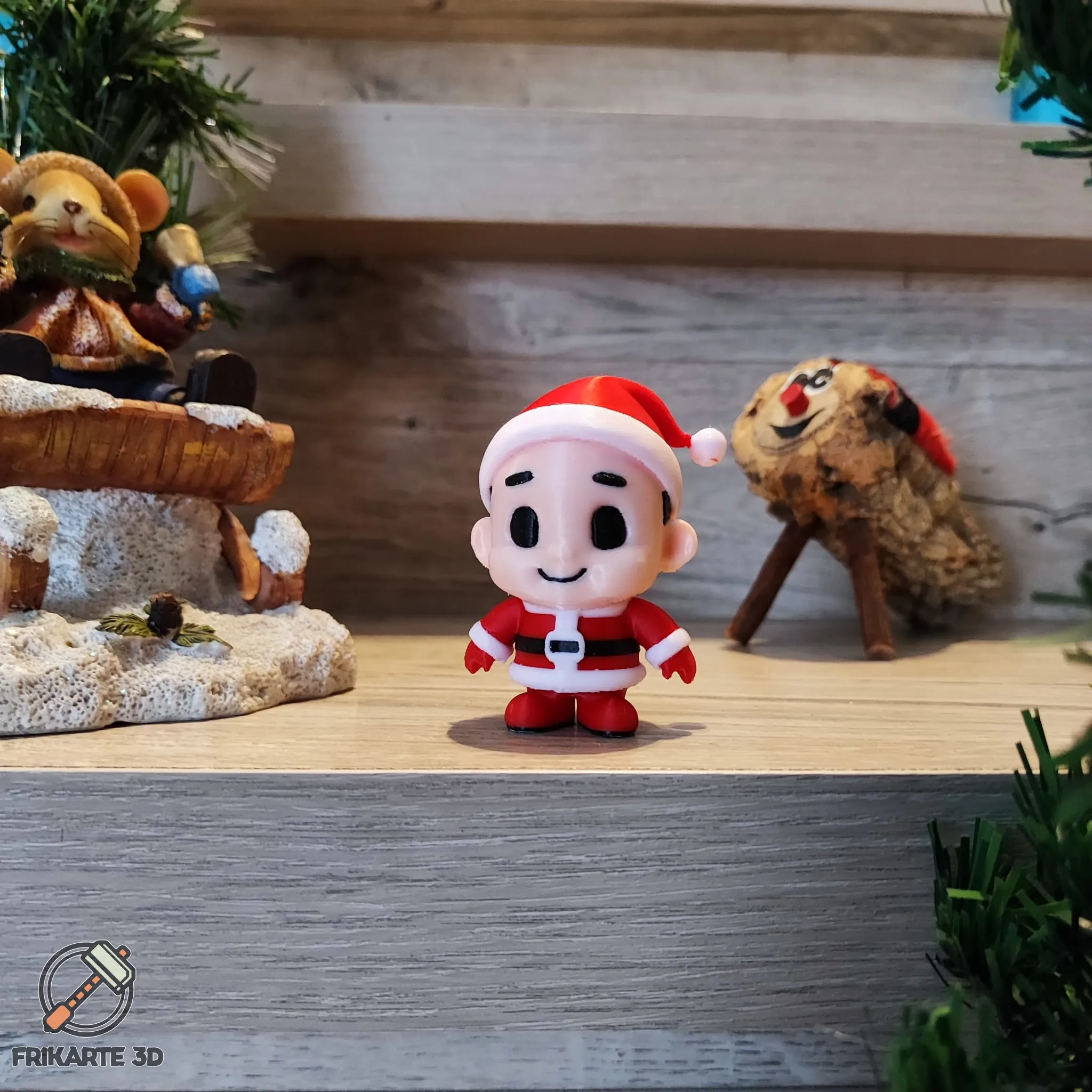 3Dプリンターデータ | 3MFファイルダウンロード | Santa Claus Kid - Multicolor 3D Printable ...