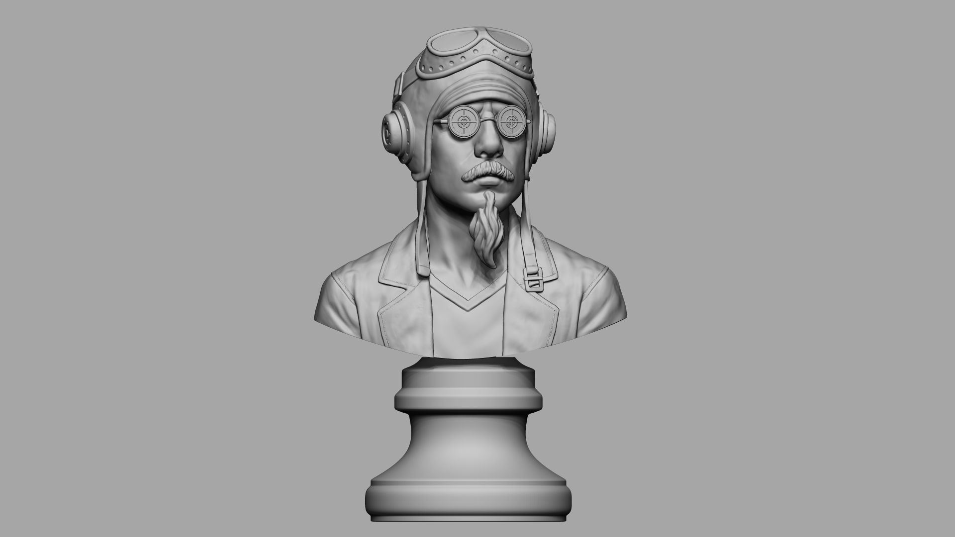 Pilot Bust | 3D models download | Creality Cloud
