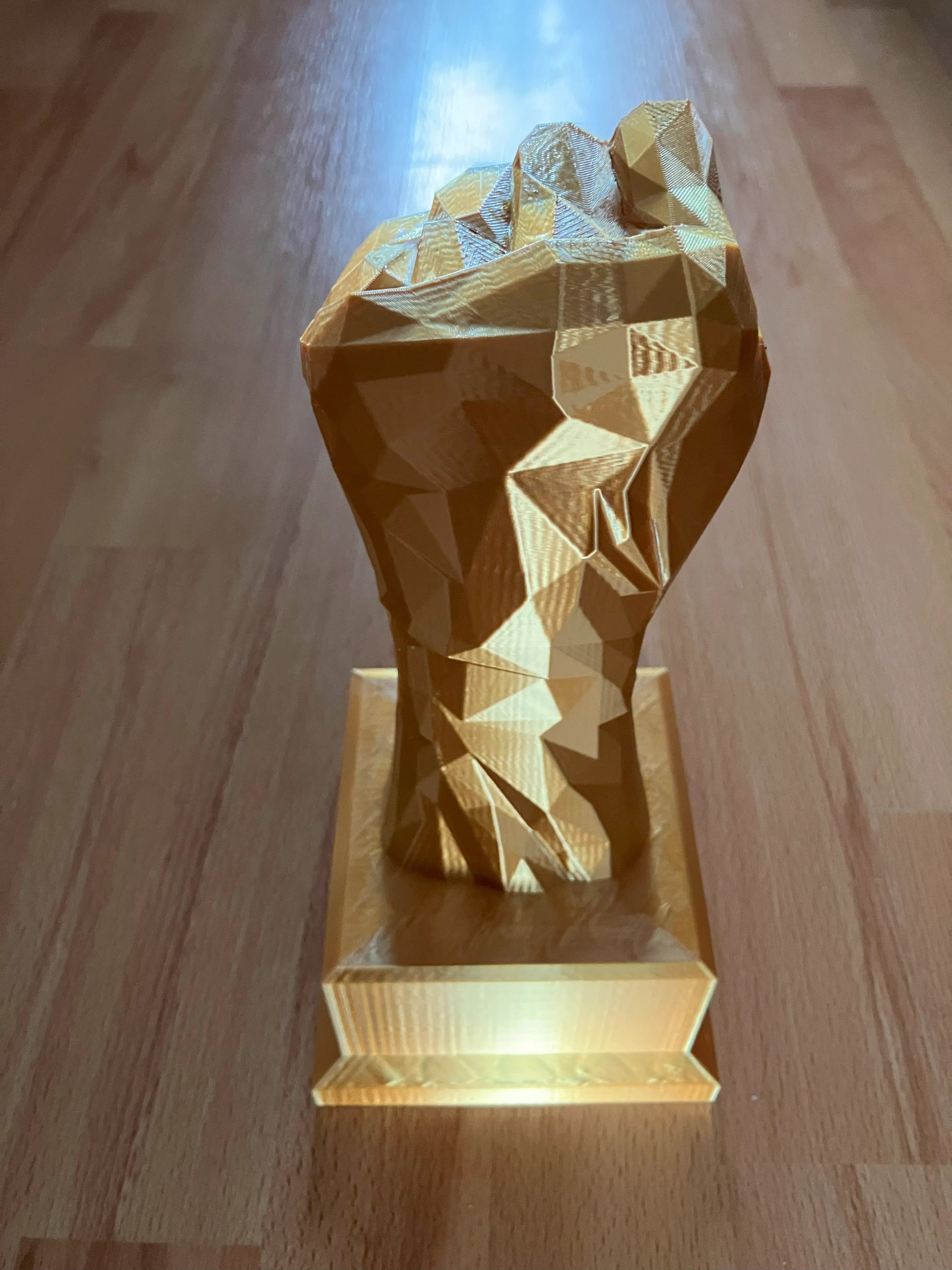 3D Printer Files | 3MF File | Golden Fist Fight Trophy High-Res - The ...