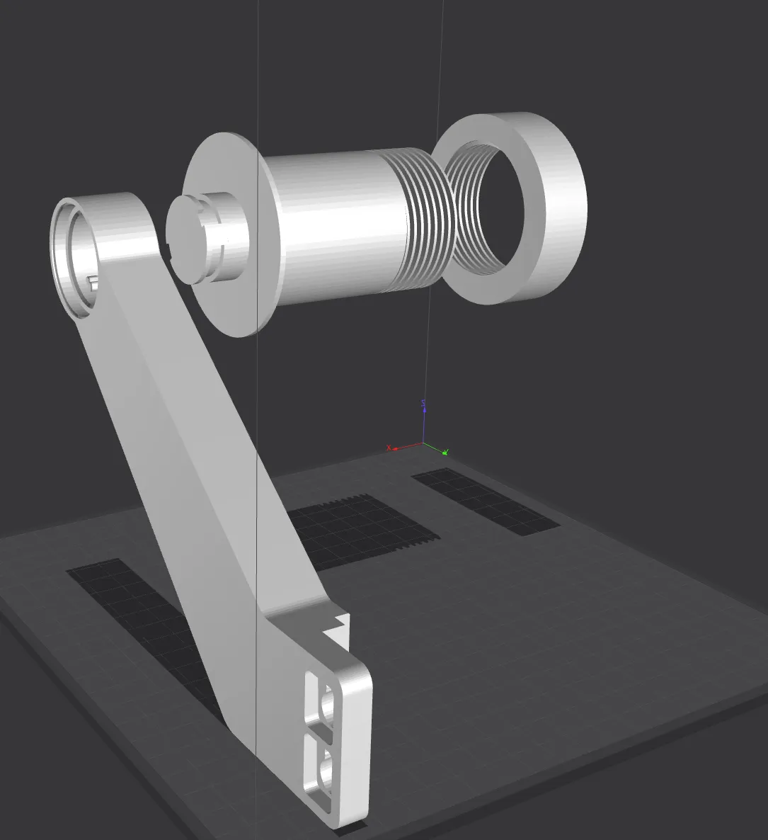 Free 3D Printer Parts STL Download - Filament Spool Holder 52mmby Caniii31