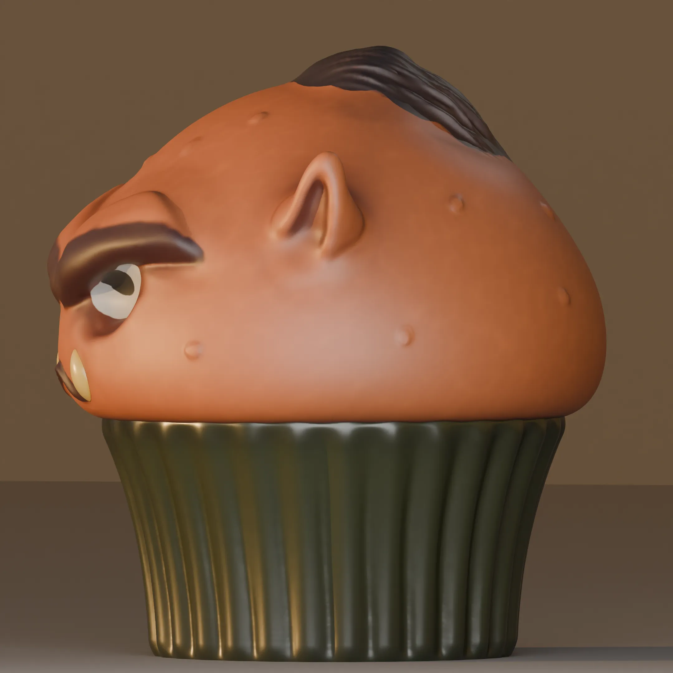 Free Other STL Download - Angry Orc muffin | cupcakeby JohnBogle