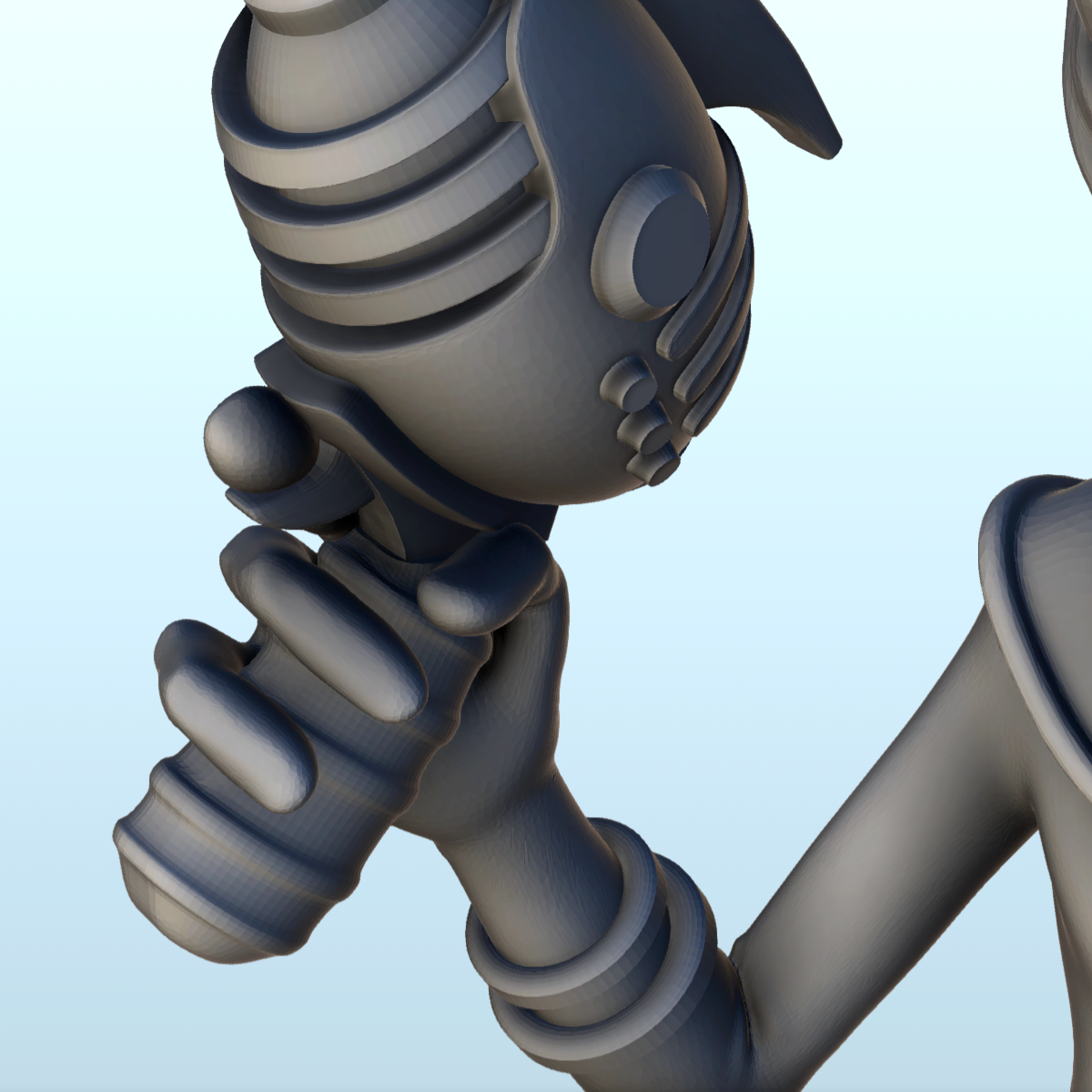 Alien soldier with laser gun (1) (+ pre-supported version & | 3D models ...