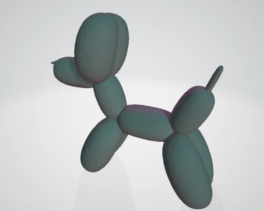 3D Printer Files | 3MF File | Fuzzy Balloon Dog | Creality Cloud