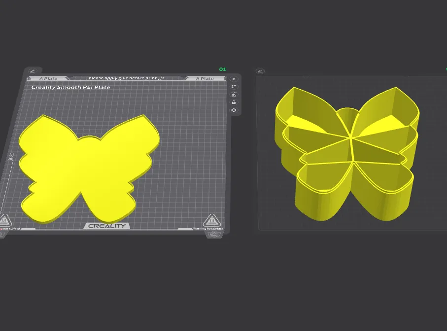 3D Printer Files | 3MF File | Butterfly big Platter | Creality Cloud