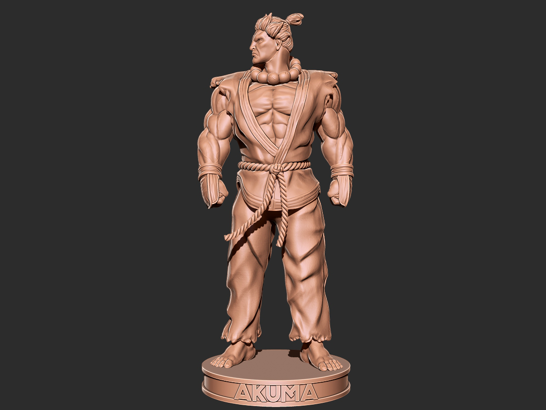 Akuma - Street fighter 3D print model | 3D models download | Creality Cloud