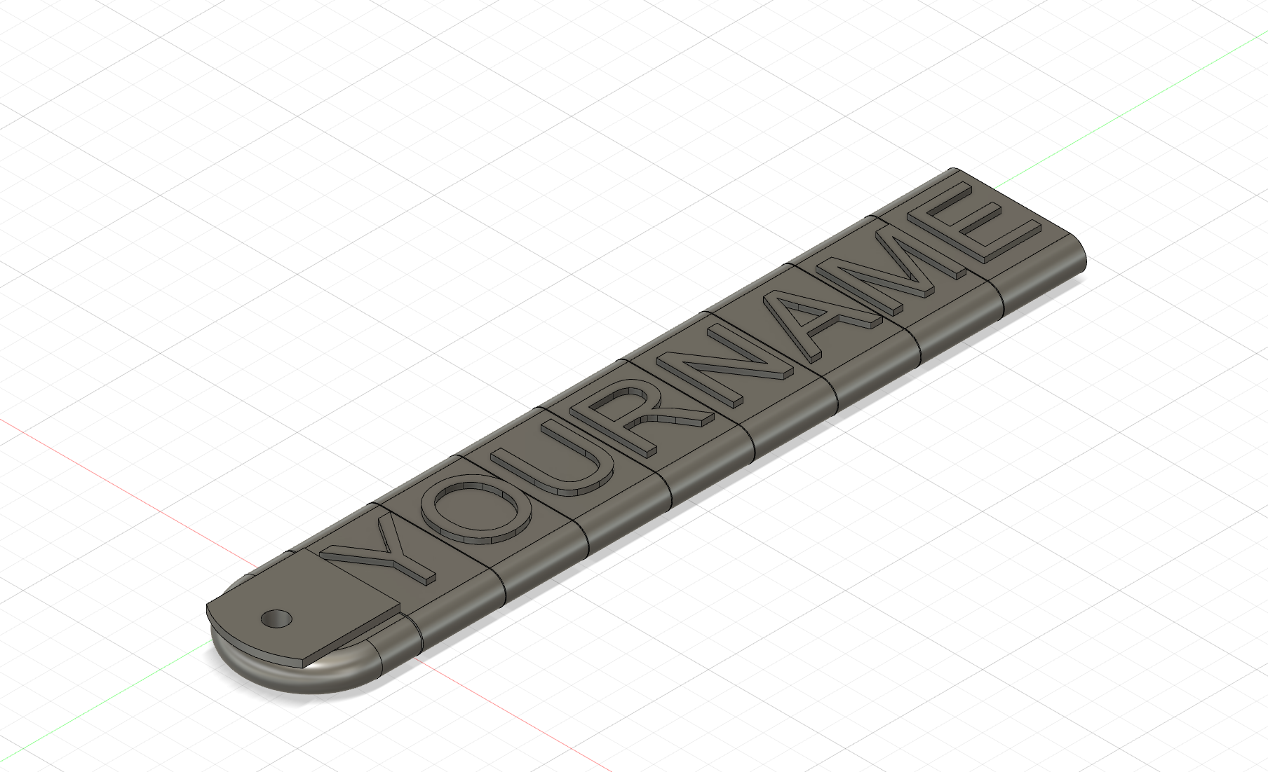 NAME KEYCHAIN | 3D models download | Creality Cloud