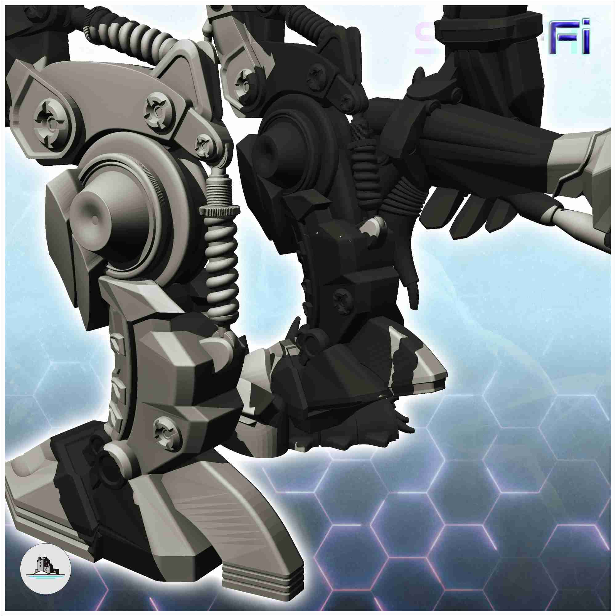 Oarin combat robot (30) - miniatures w40k scifi warhammer te | 3D ...