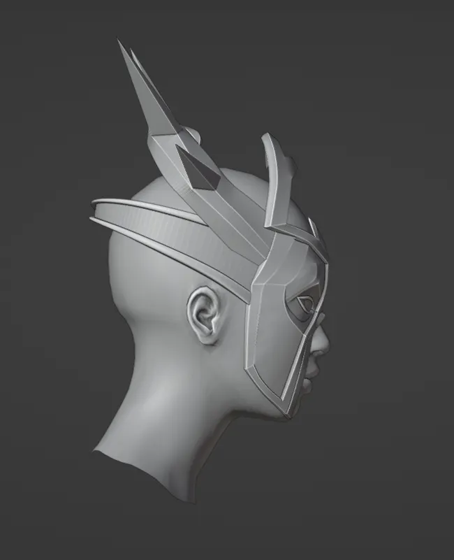 Cosplay STL Download - Samira Masque of the Black Rose - Mask (in game ...