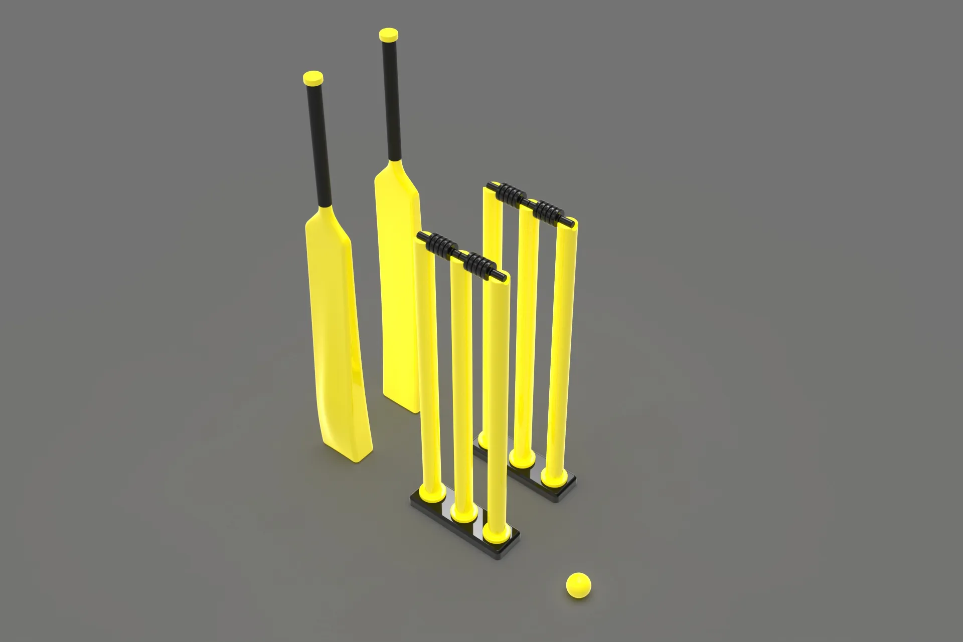 Sports & Exercise Equipment STL Download - Indoor Cricket Set 3D Game ...
