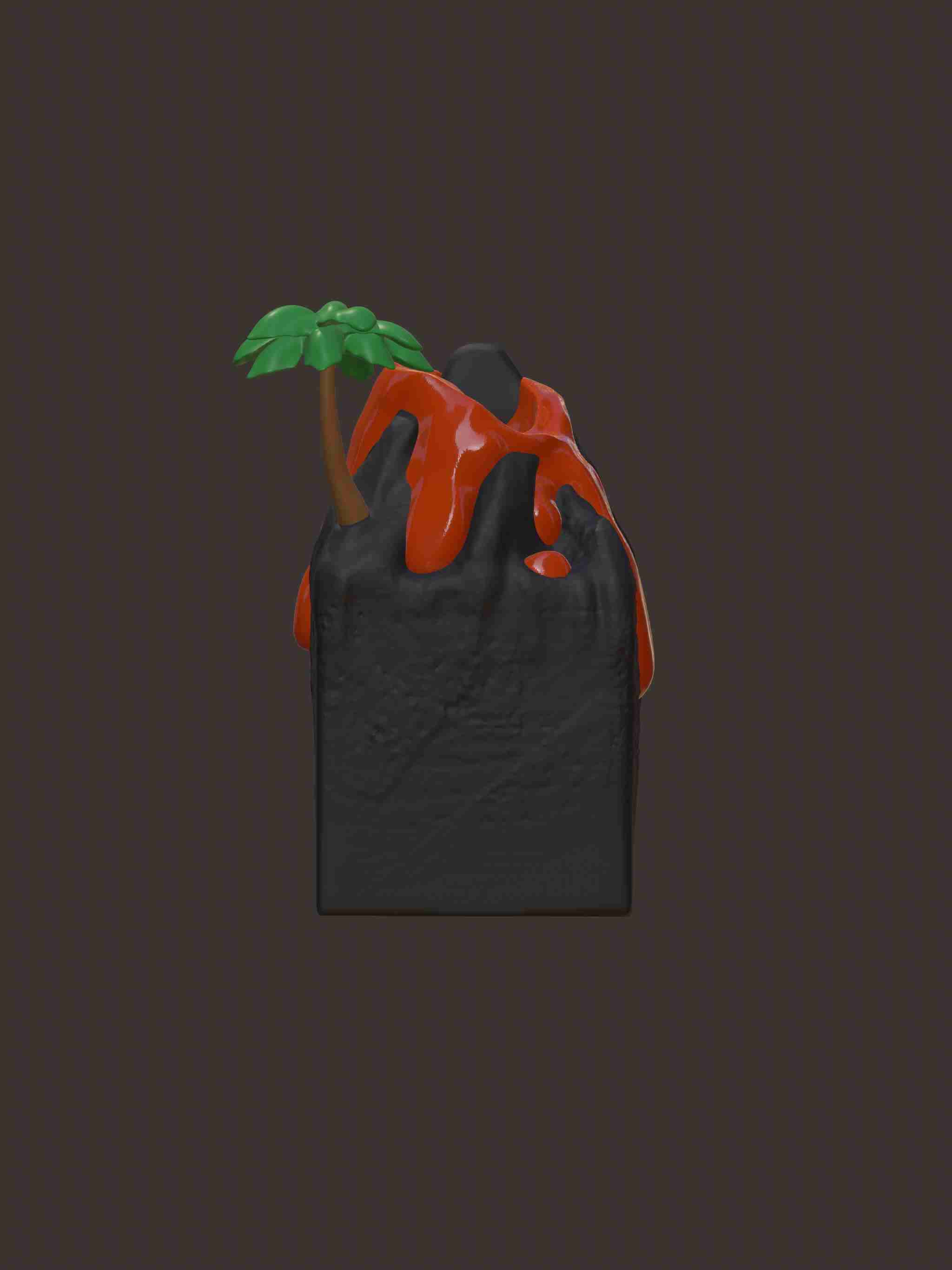 Volcano Tissue Box | 3D models download | Creality Cloud