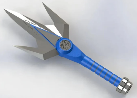MMPR - Blue Ranger Power Lance | 3D models download | Creality Cloud