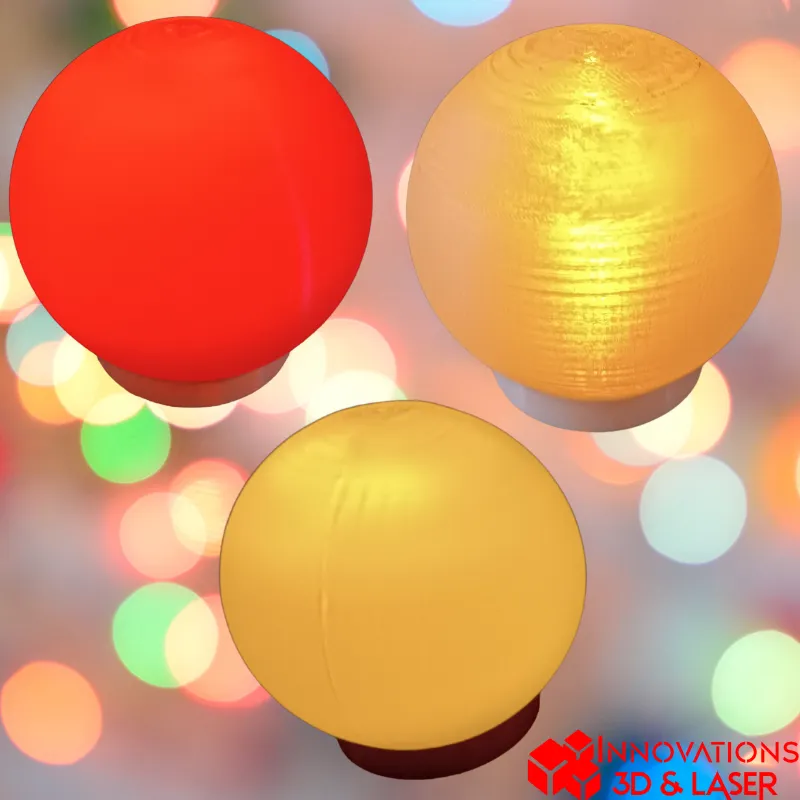 Free Lighting & Lamps STL Download - Boule Lumineuse 3D pour Bougie LED ...