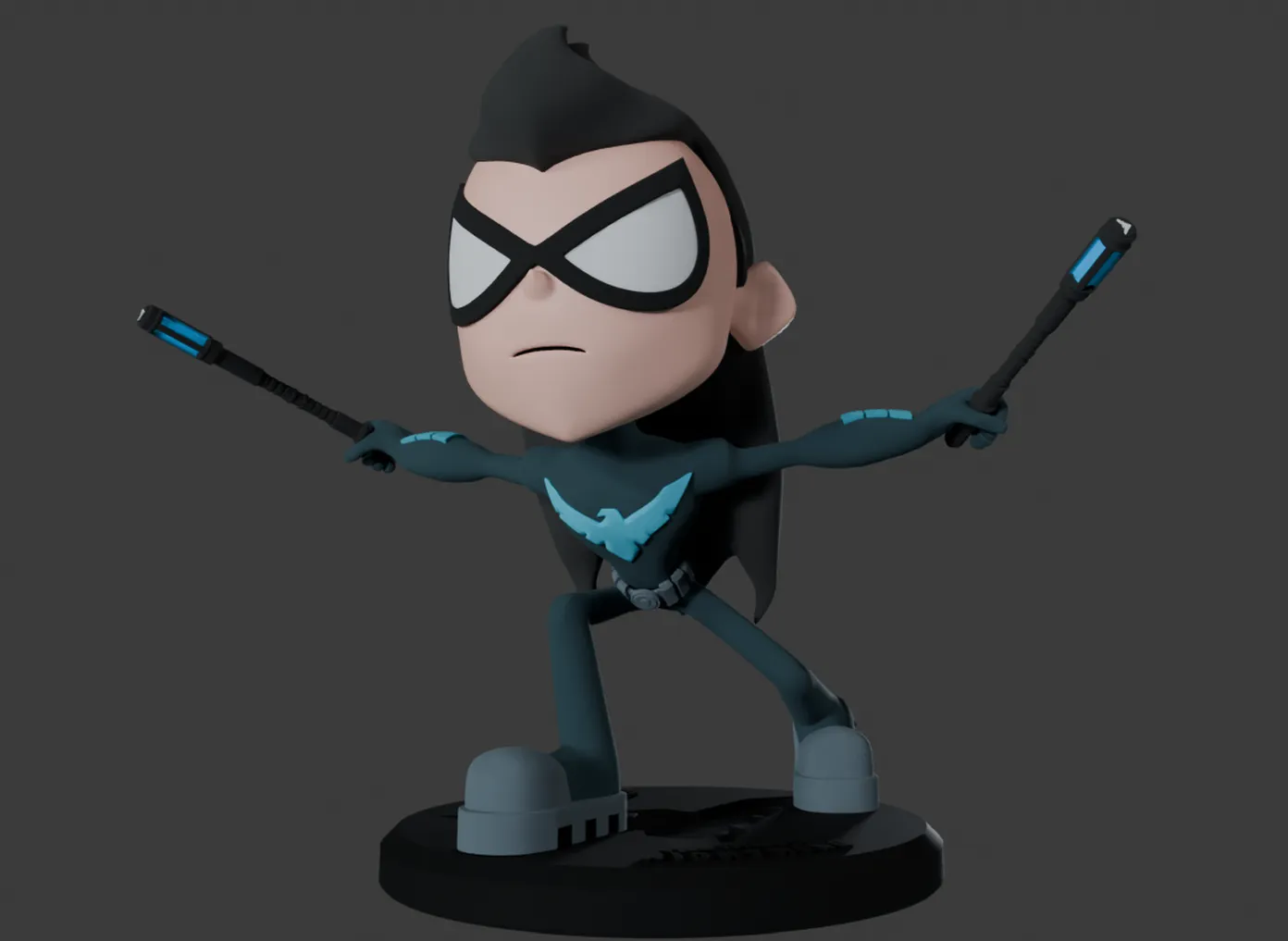 Characters & Creatures STL Download - Nightwing - TTGby 3dmpro