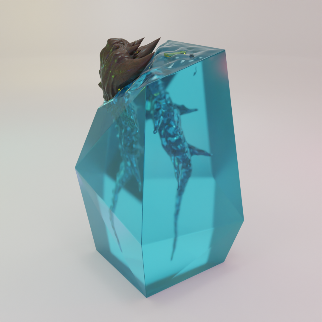 Sea Monster Diorama for Clear Resin 3D Print | 3D models download ...