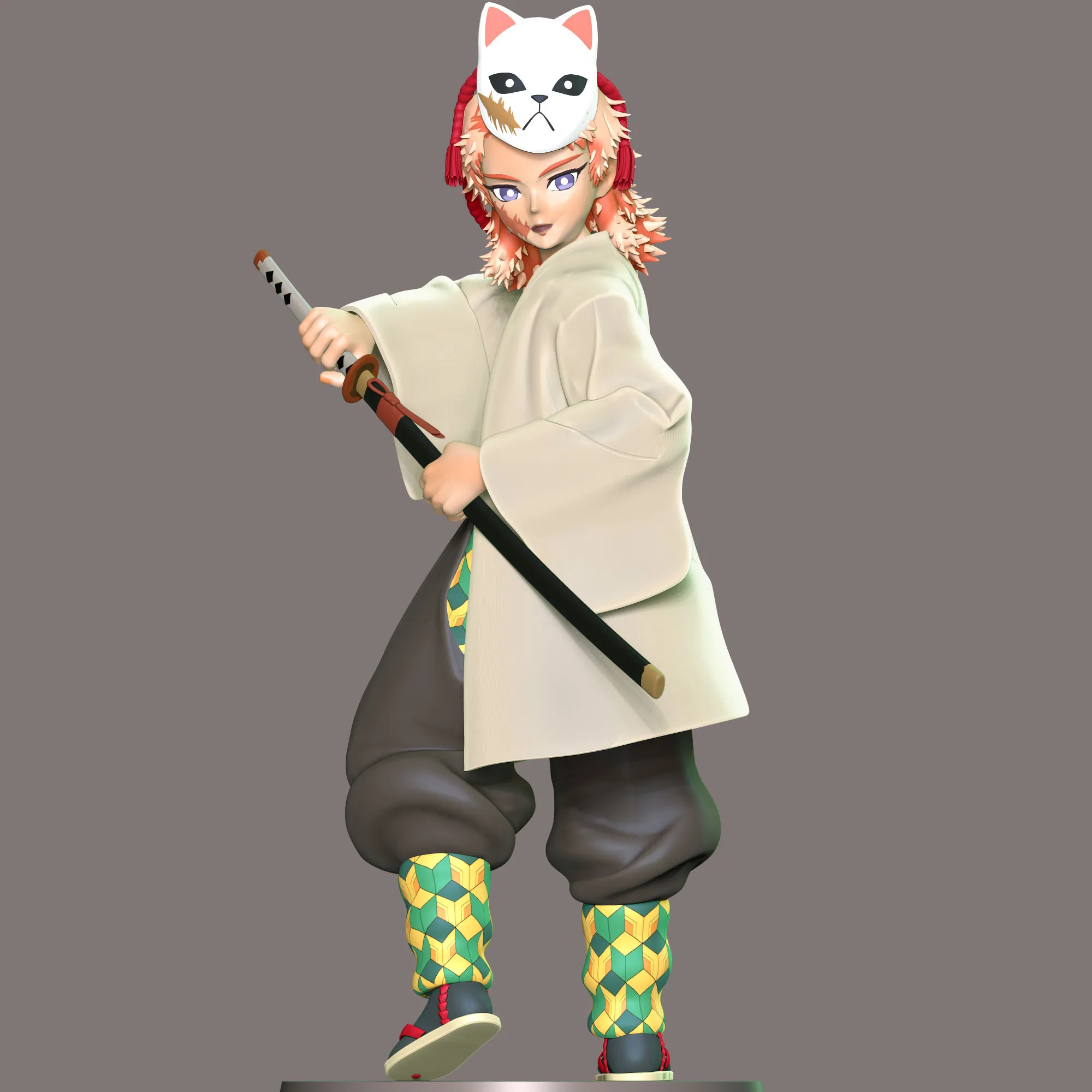 Characters & Creatures STL Download - Sabito - Demon Slayer: Kimetsu no ...