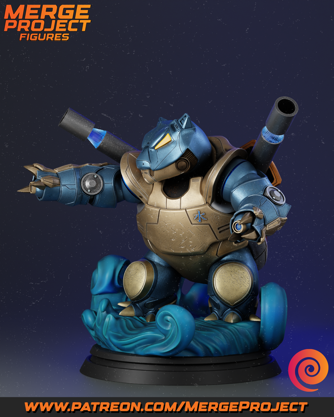 Mecha Blastoise | 3D models download | Creality Cloud