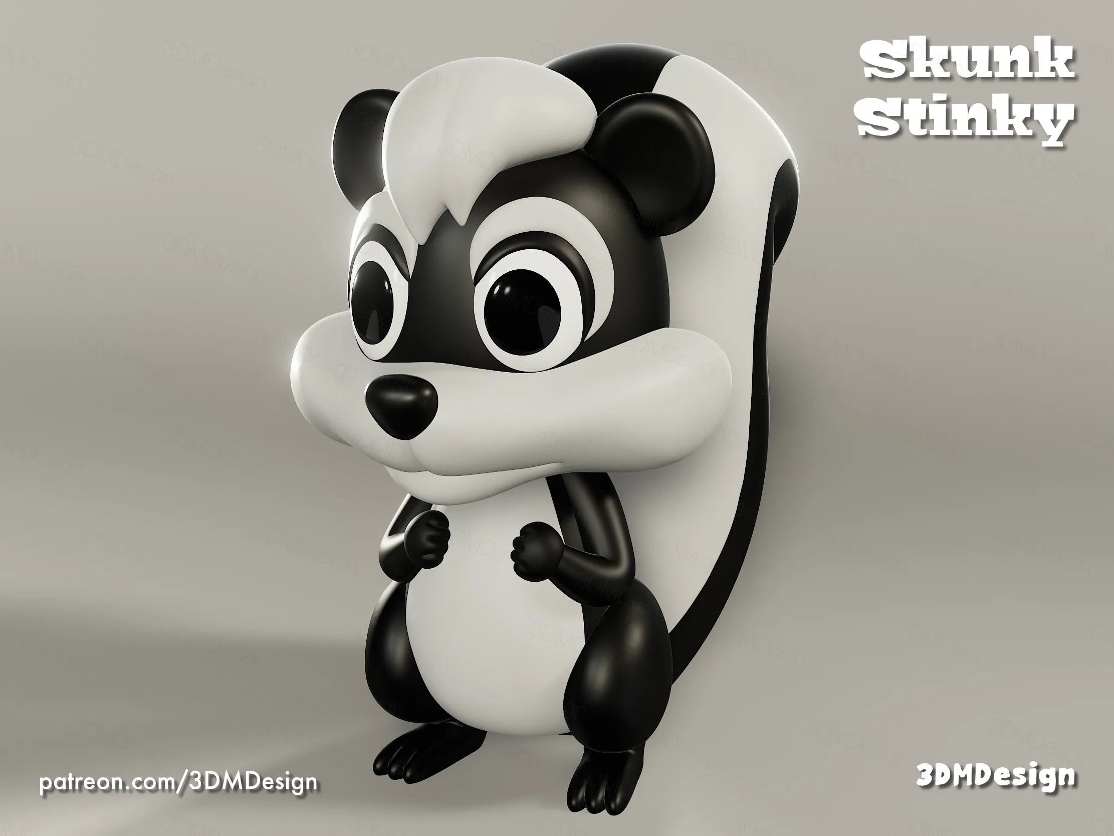 3D Printer Files | 3MF File | Skunk Stinky 🦨💨 | Creality Cloud