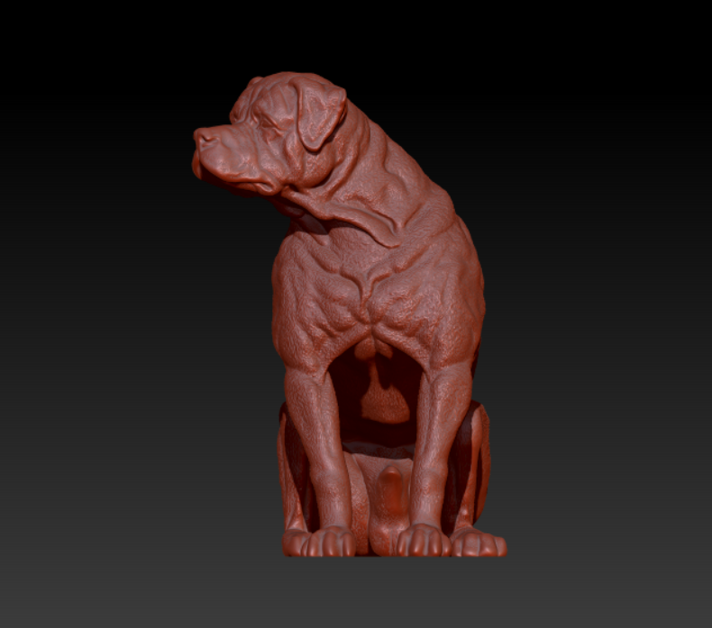 ROTTWEILER DOG SITTING | 3D models download | Creality Cloud