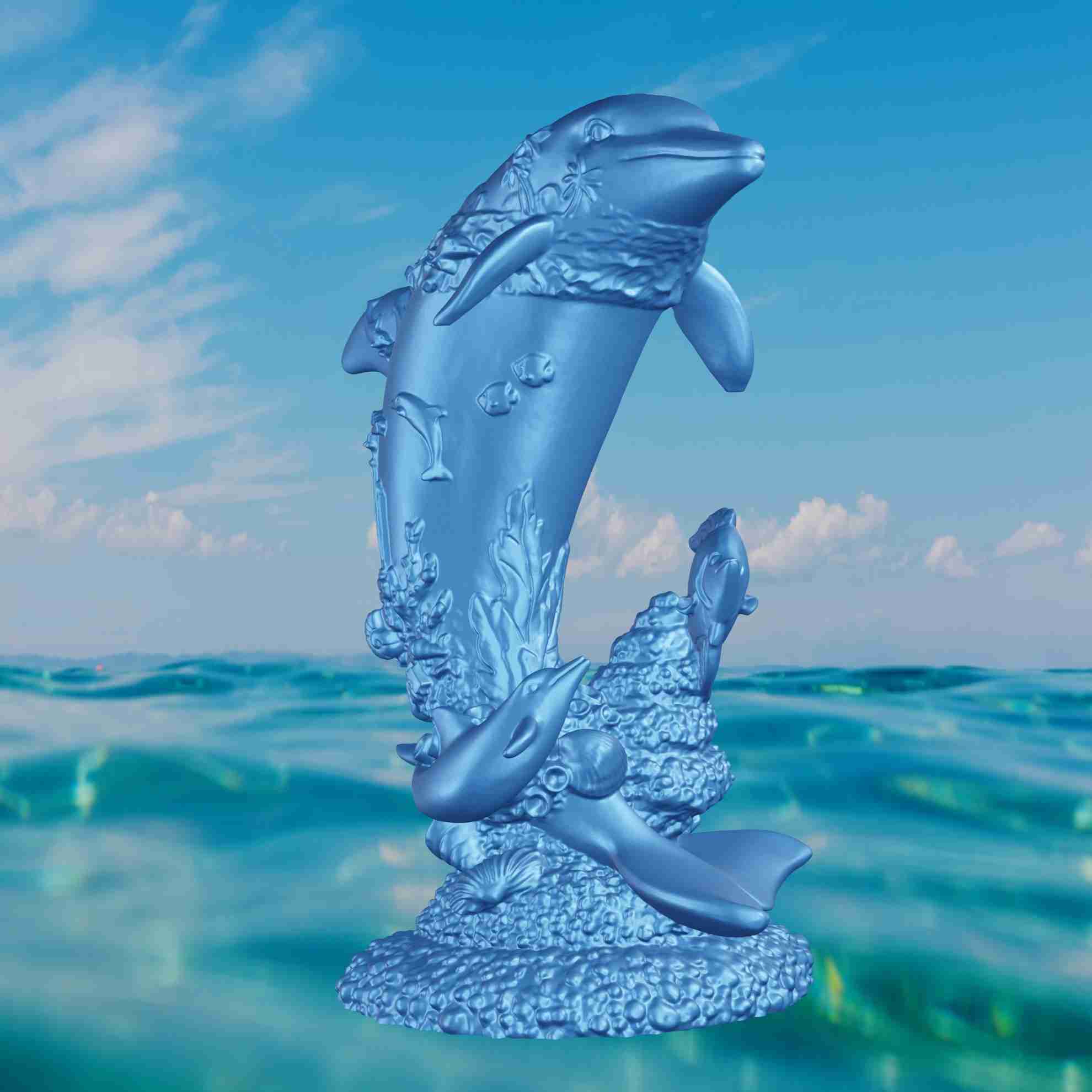 Dolphin detail | 3D models download | Creality Cloud