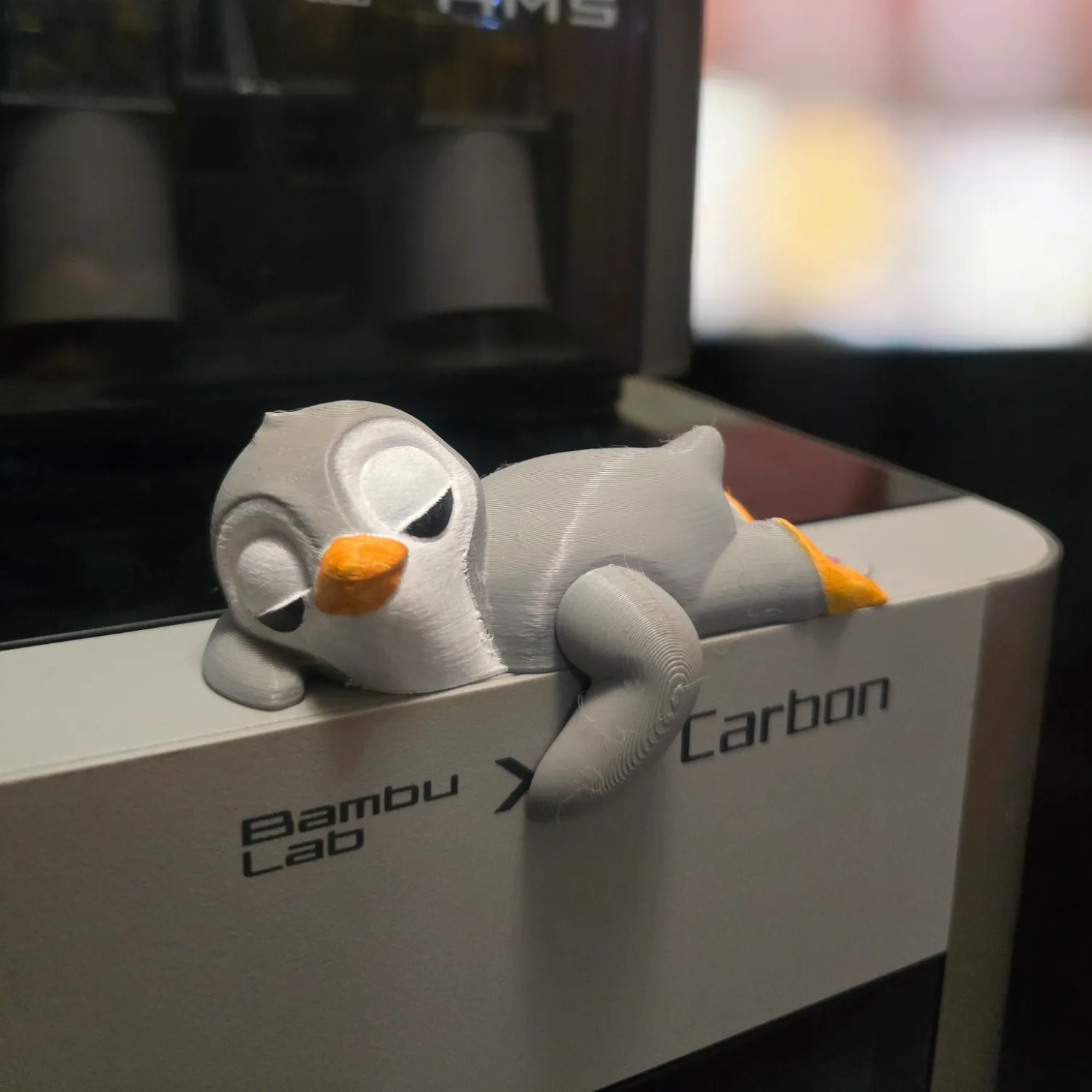 Home Decorations & Ornaments STL Download - Shelf Sleeping Penguinby ...