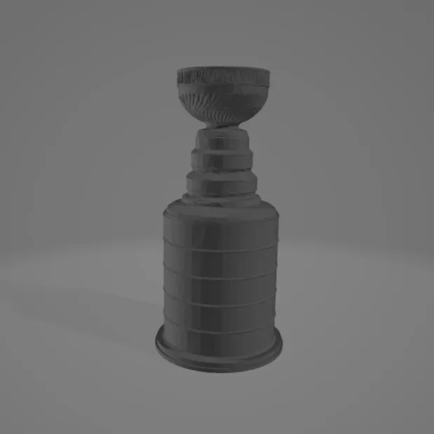 Badges & Coins STL Download - NHL Stanley Cup - Low Polyby Taywave