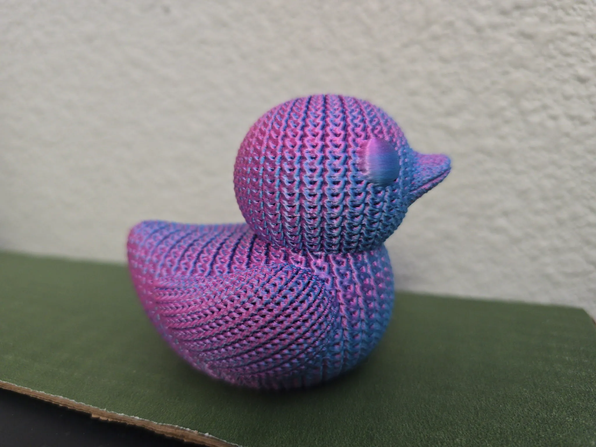 Super cute. Printed on Creality K2 Plus using a dual-color silk filament with no supports. Came ...