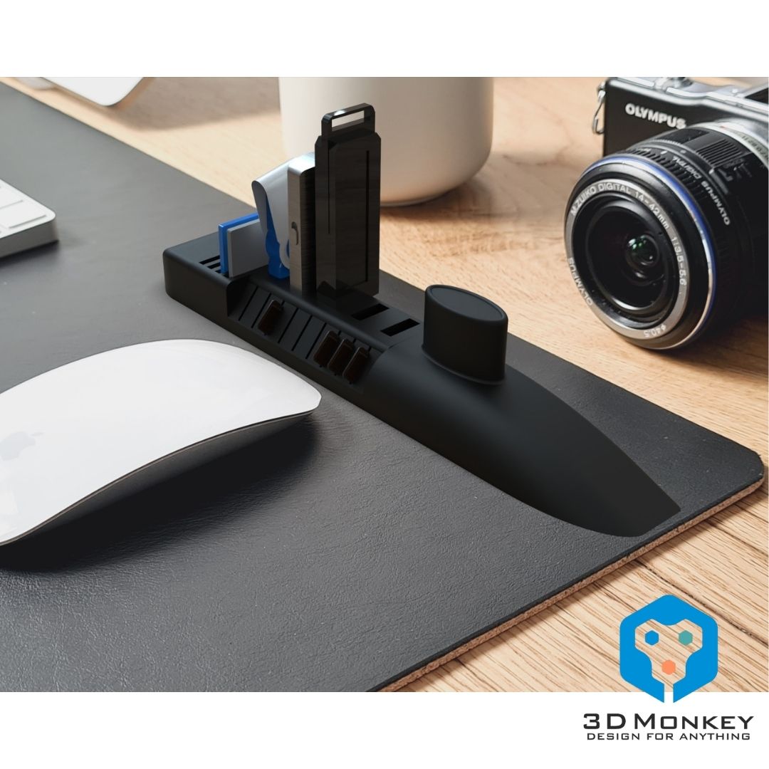 Submarine SD_MicroSD_USB storage base 潜艇 記憶卡 隨身碟 记忆卡 随身碟 收纳座 | 3D ...