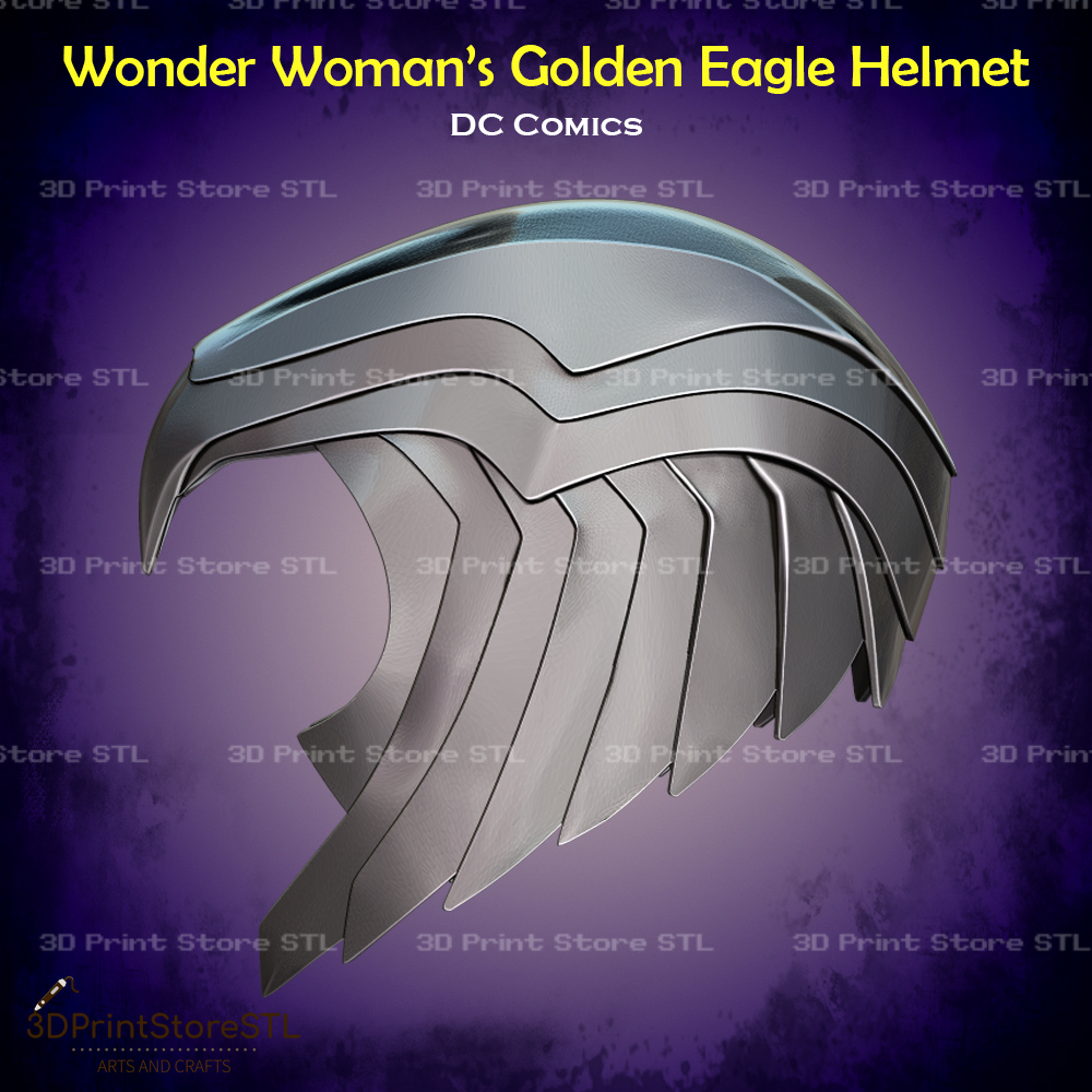Wonder Woman Golden Eagle Helmet Cosplay DC - STL File | 3D models ...