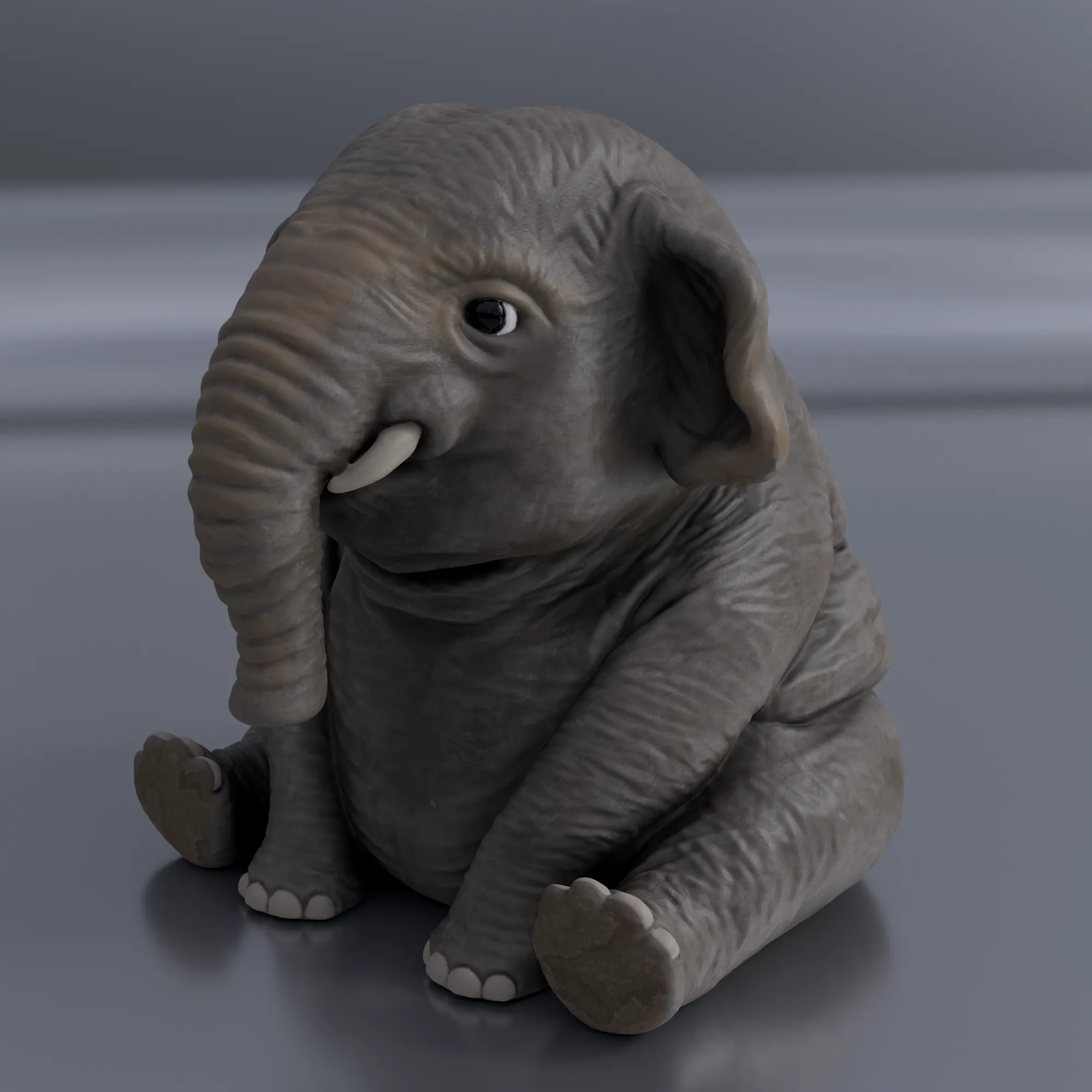 OVERWEIGHT ELEPHANT | 3D models download | Creality Cloud