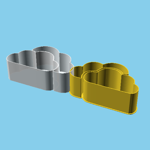Two Clouds, nestable box (v1) | 3D models download | Creality Cloud