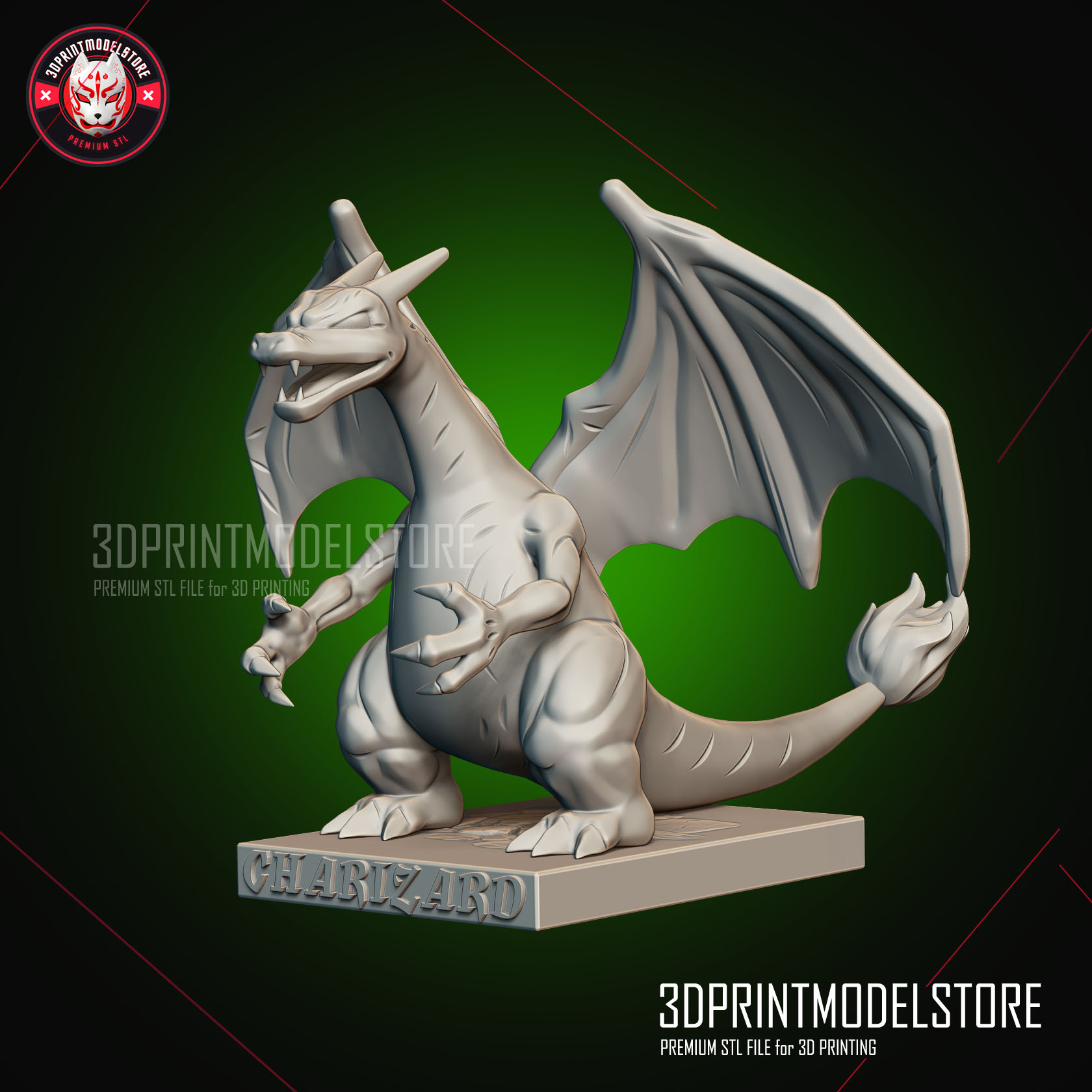 Charizard Pokemon Statue | 3D models download | Creality Cloud