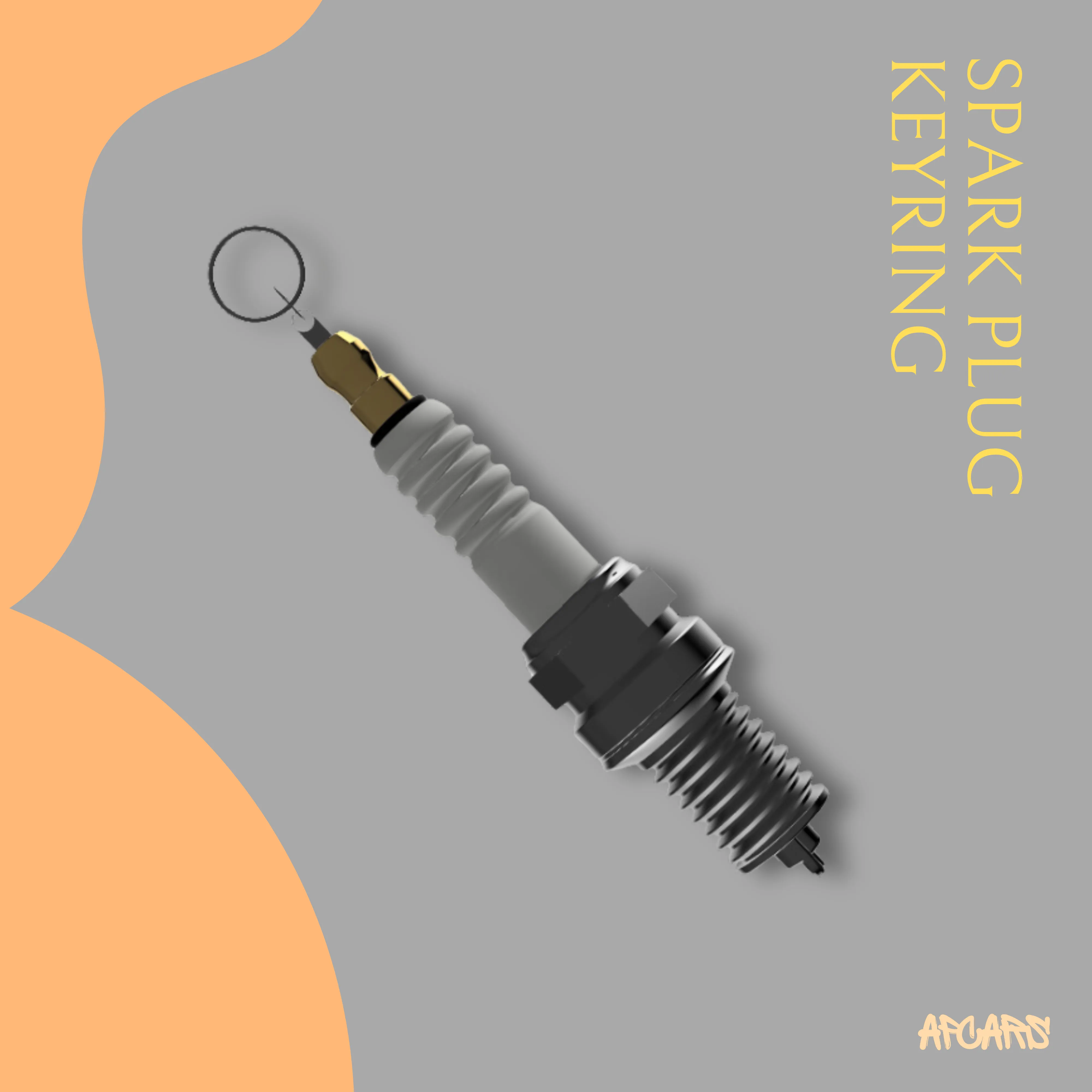 Jewelry & Accessories STL Download - Spark Plug Keyring!by AP Cars