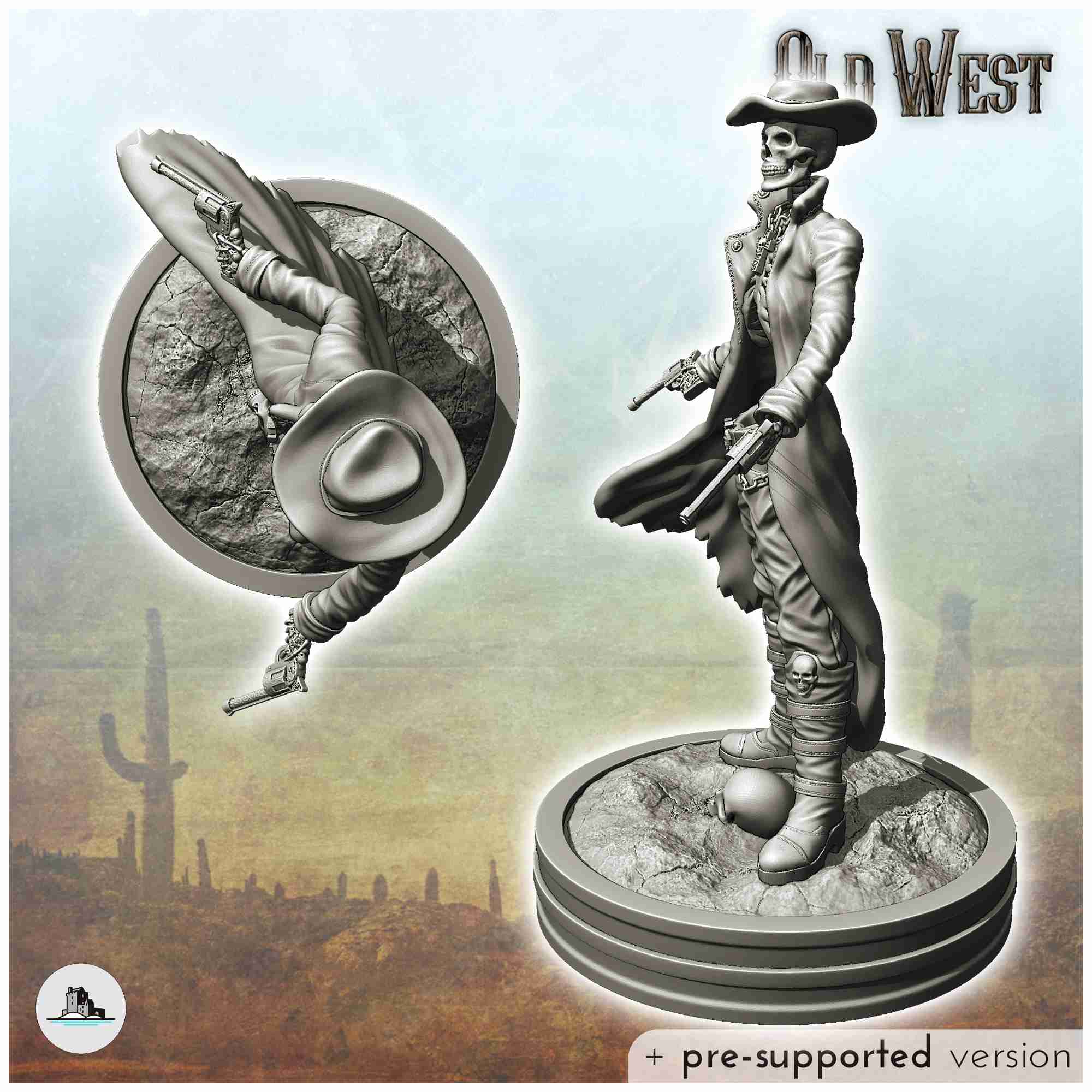 Western Skeleton Cowboy