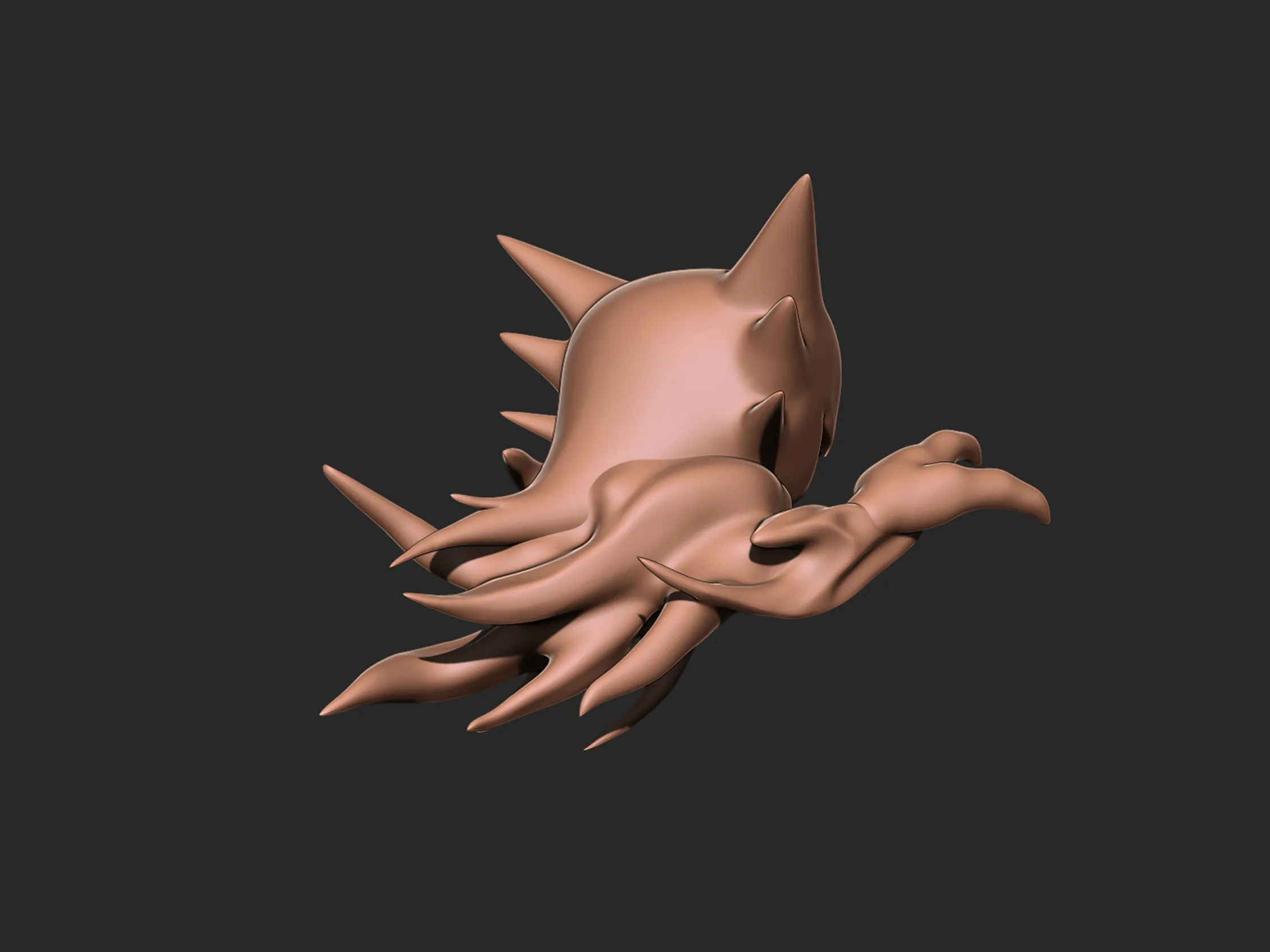 Characters & Creatures STL Download - Haunter - pokemon 3d print ...