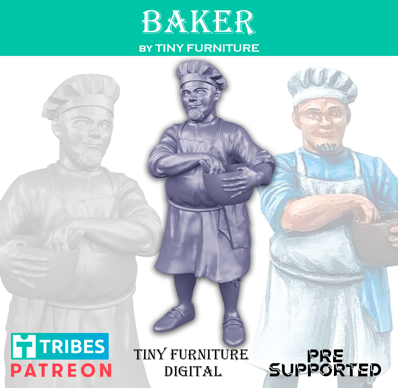 Baker | 3D models download | Creality Cloud
