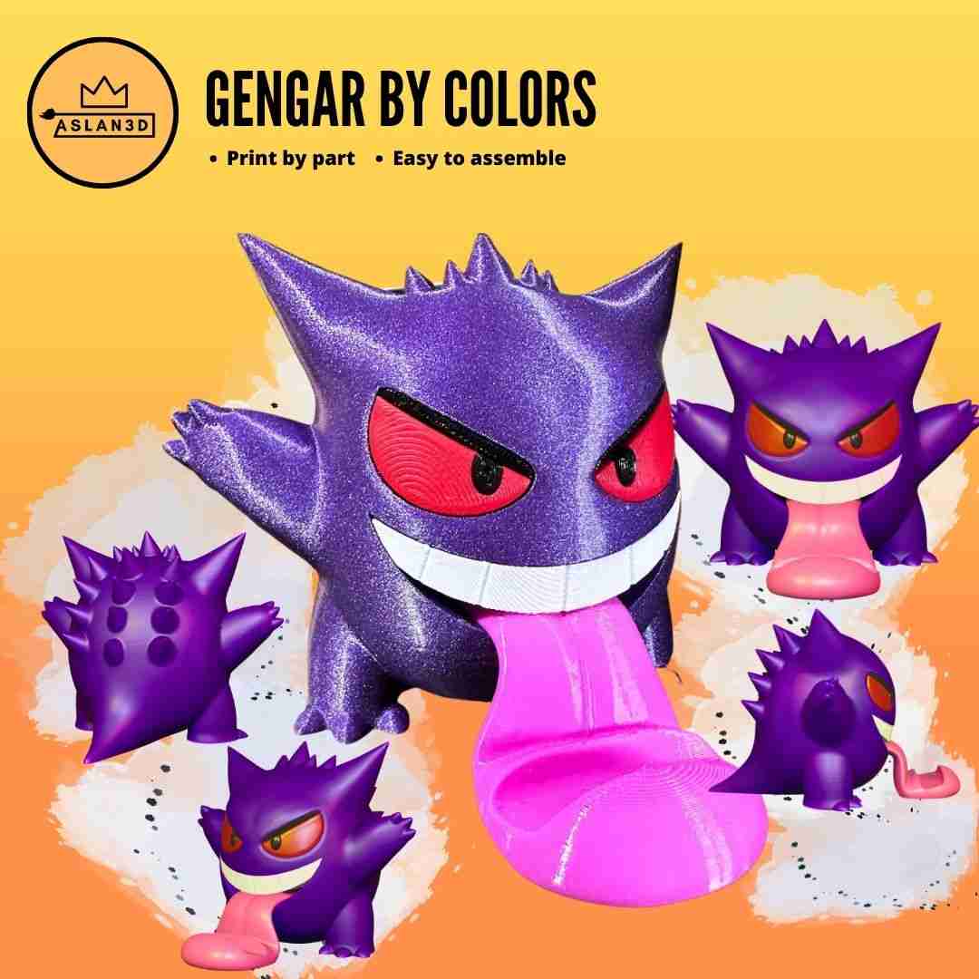 GENGAR BY COLORS | 3D models download | Creality Cloud