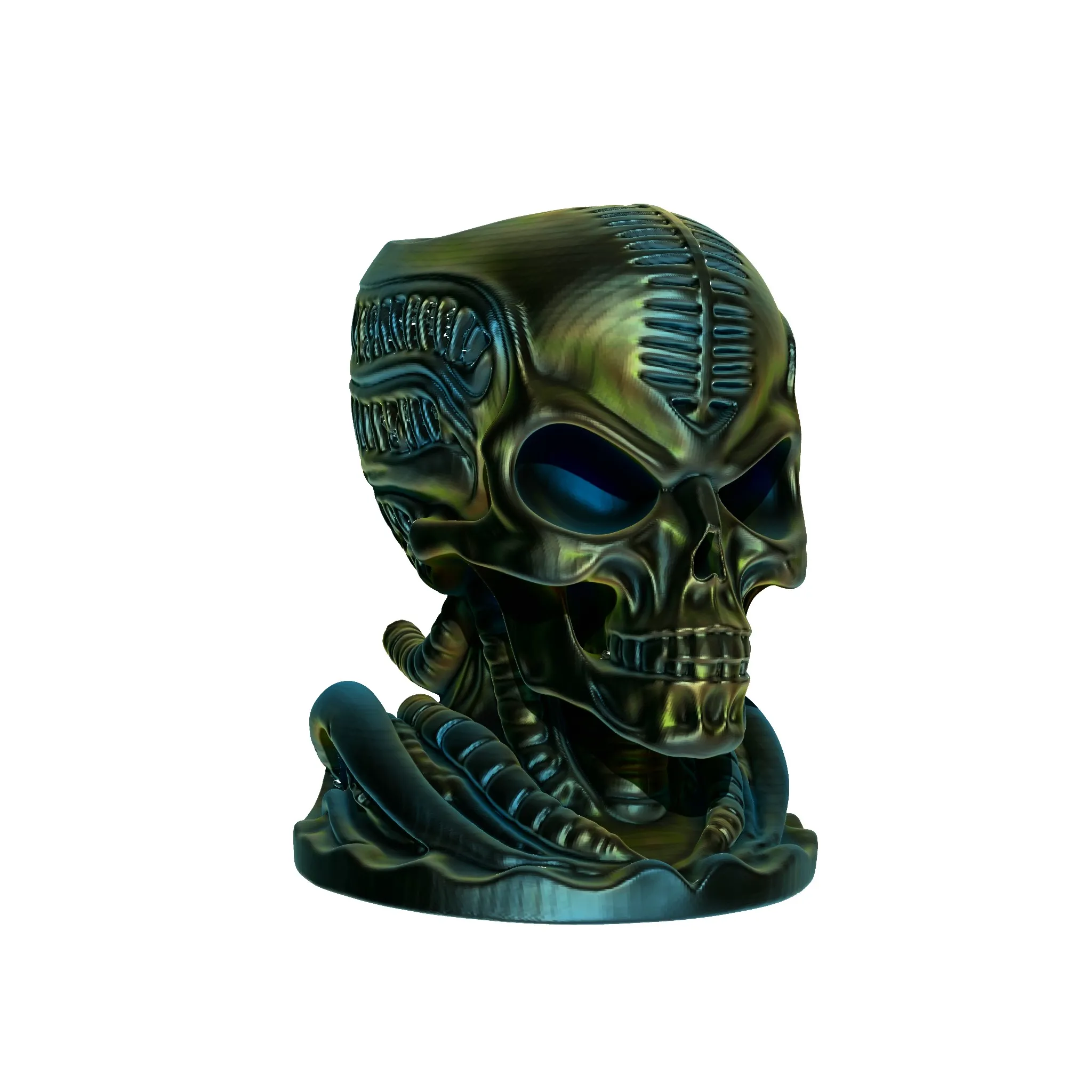 Home Decorations & Ornaments STL Download - Cactus planter alien ...