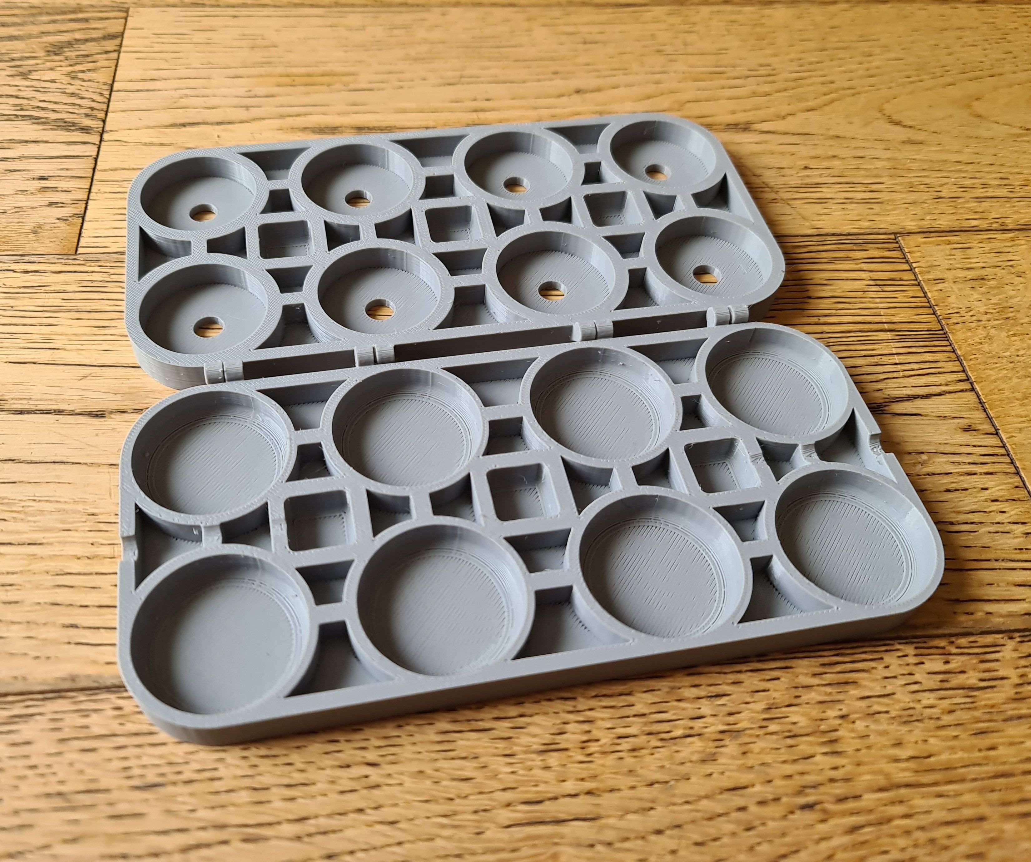 Print in Place Folding Citadel Paint Pot Holder and Mixer | 3D models ...