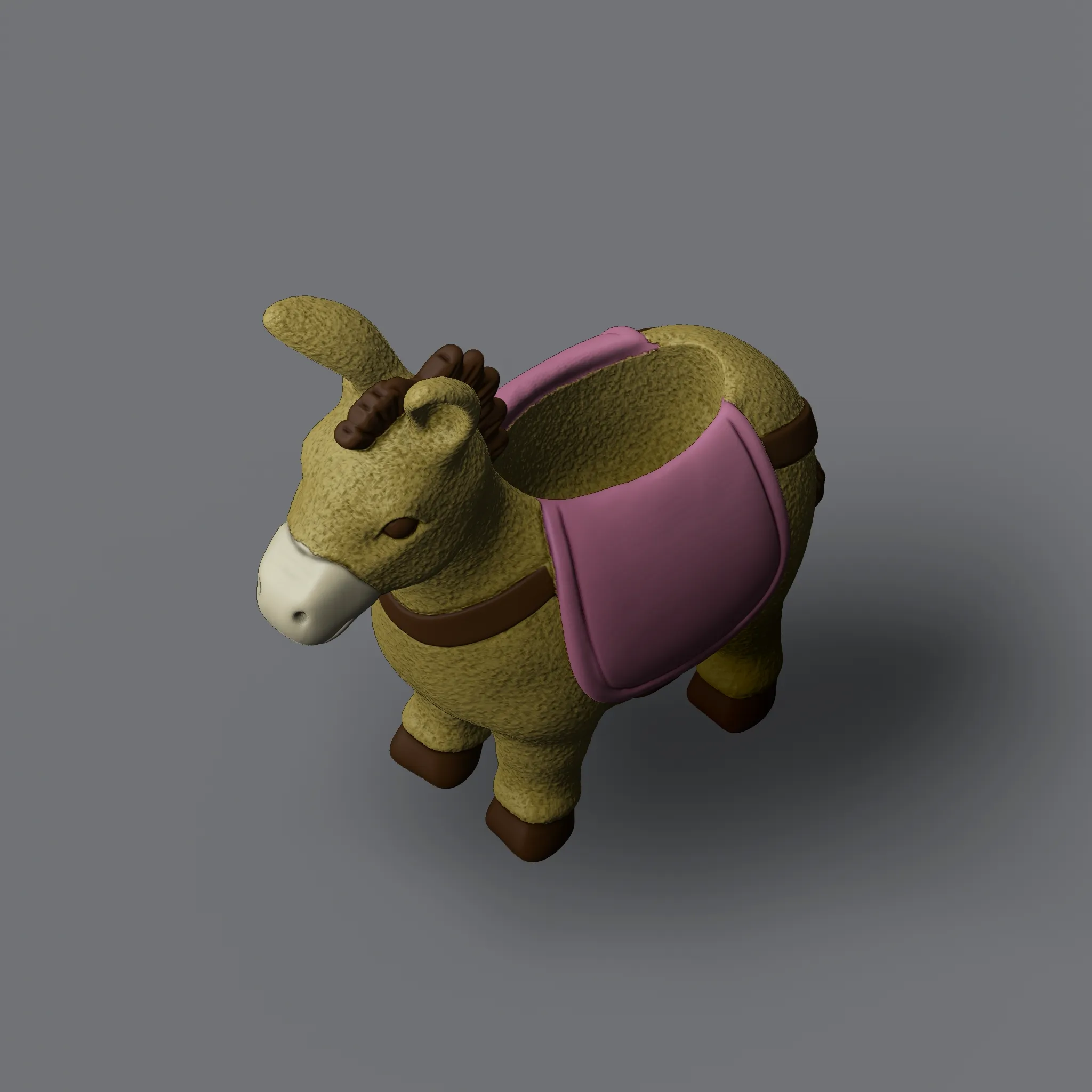 Archivos de impresora 3D | Archivo 3MF | donkey shaped cactus planter | Creality Cloud