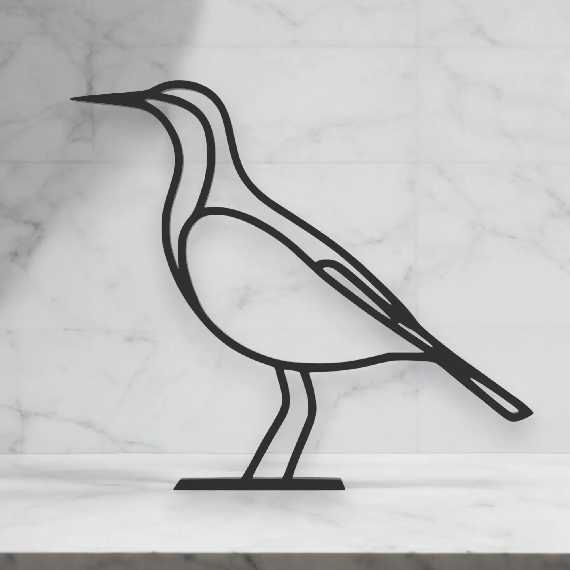 Home Decorations & Ornaments STL Download - Bird Line Artby OALPO