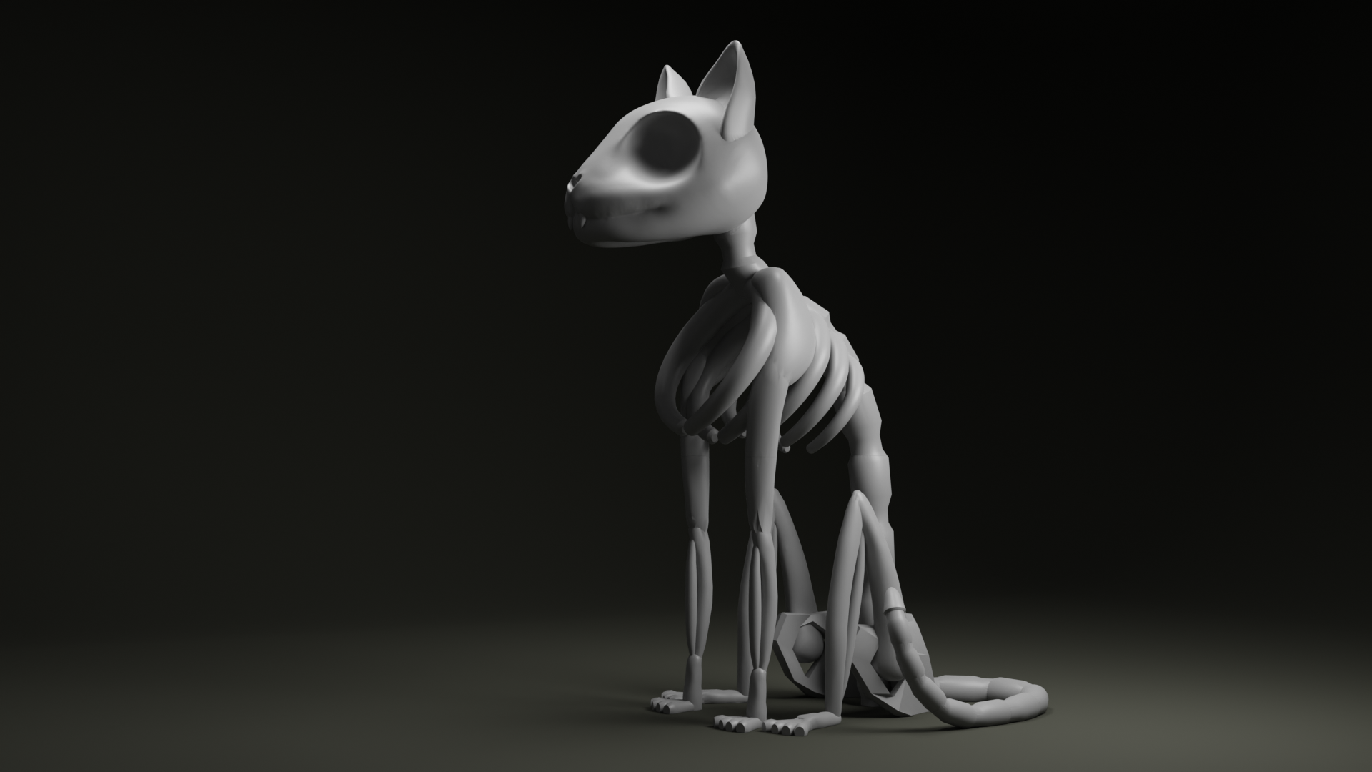 Stylized Cat Skeleton | 3D modeller indir | Creality Bulutu