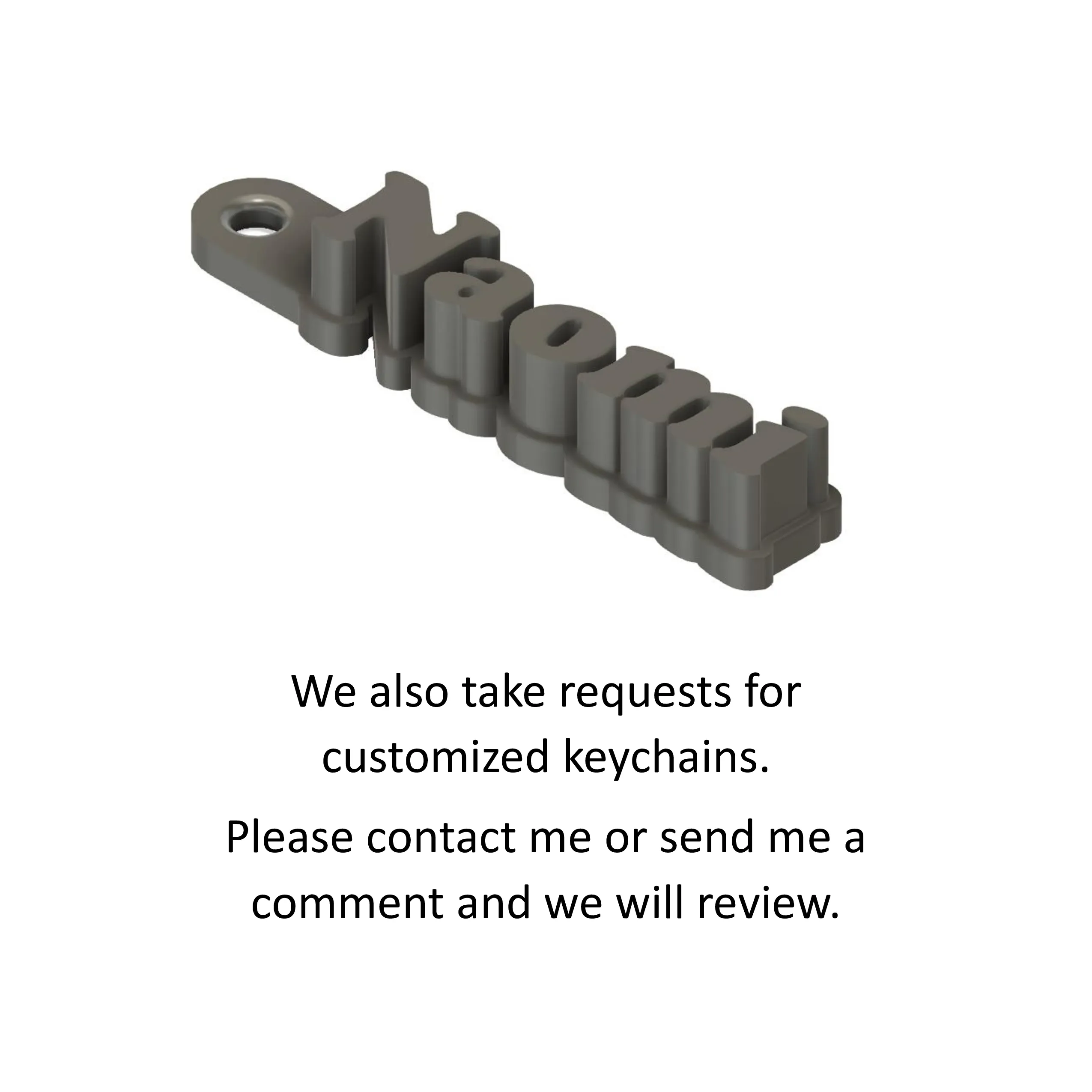 Jewelry & Accessories STL Download - Naomi Keychain / Keyringby Trash ...