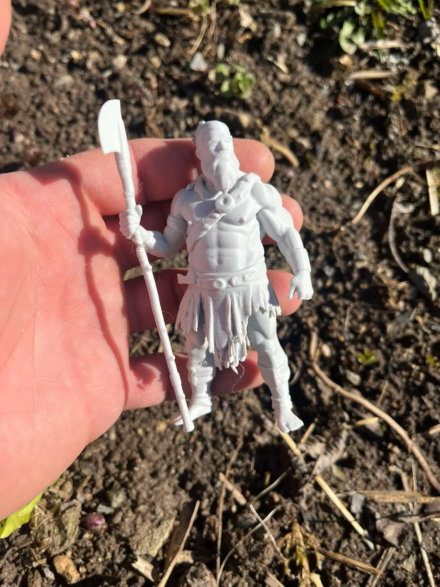 3D Printer Files | 3MF File | A prehistoric warrior, a primitive man ...