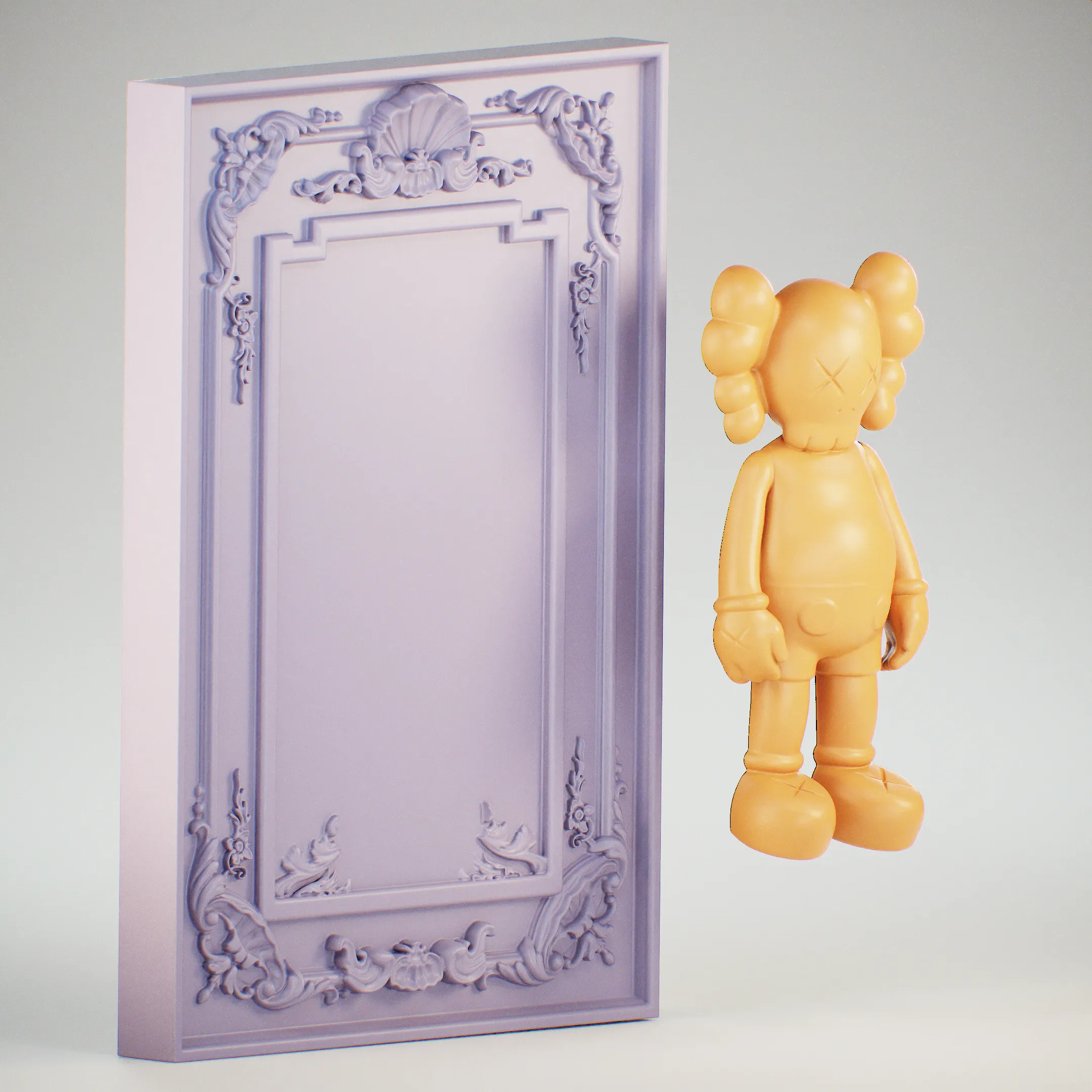 Home Decorations & Ornaments STL Download - Kaws Neoclassical Stand or ...