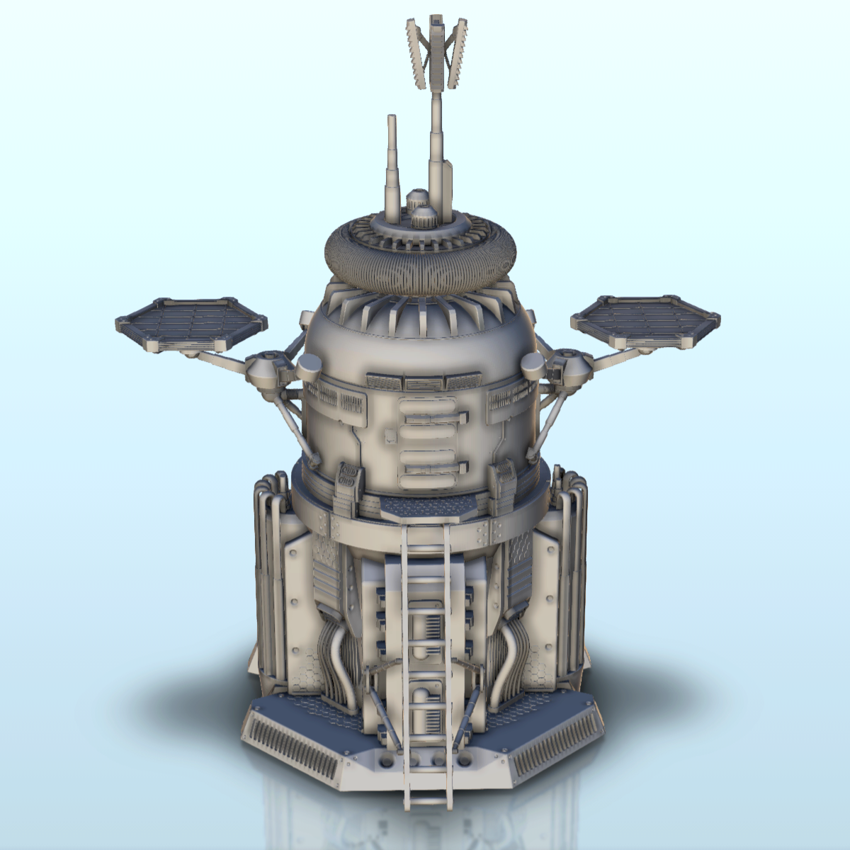 Large space lander - Terrain Scifi Science fiction SF | 3D models ...